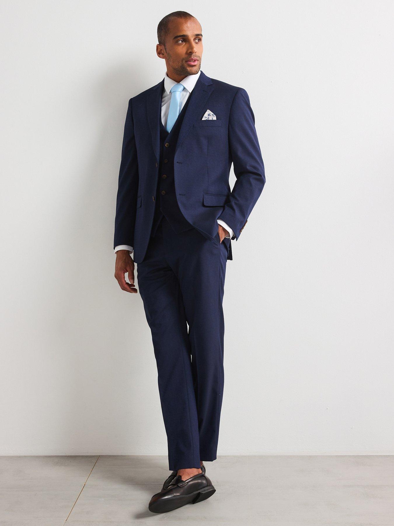 Skopes Caspian Tailored Fit Suit Jacket - Navy | Very