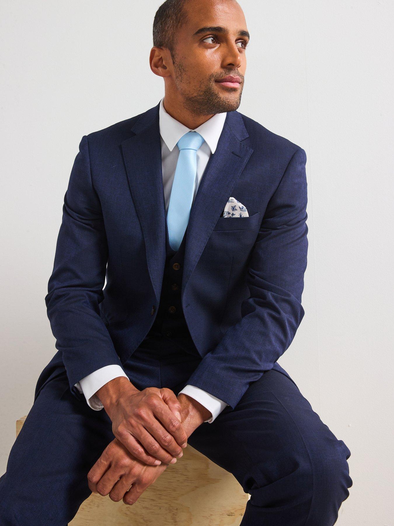 Skopes Caspian Tailored Fit Suit Jacket - Navy | Very