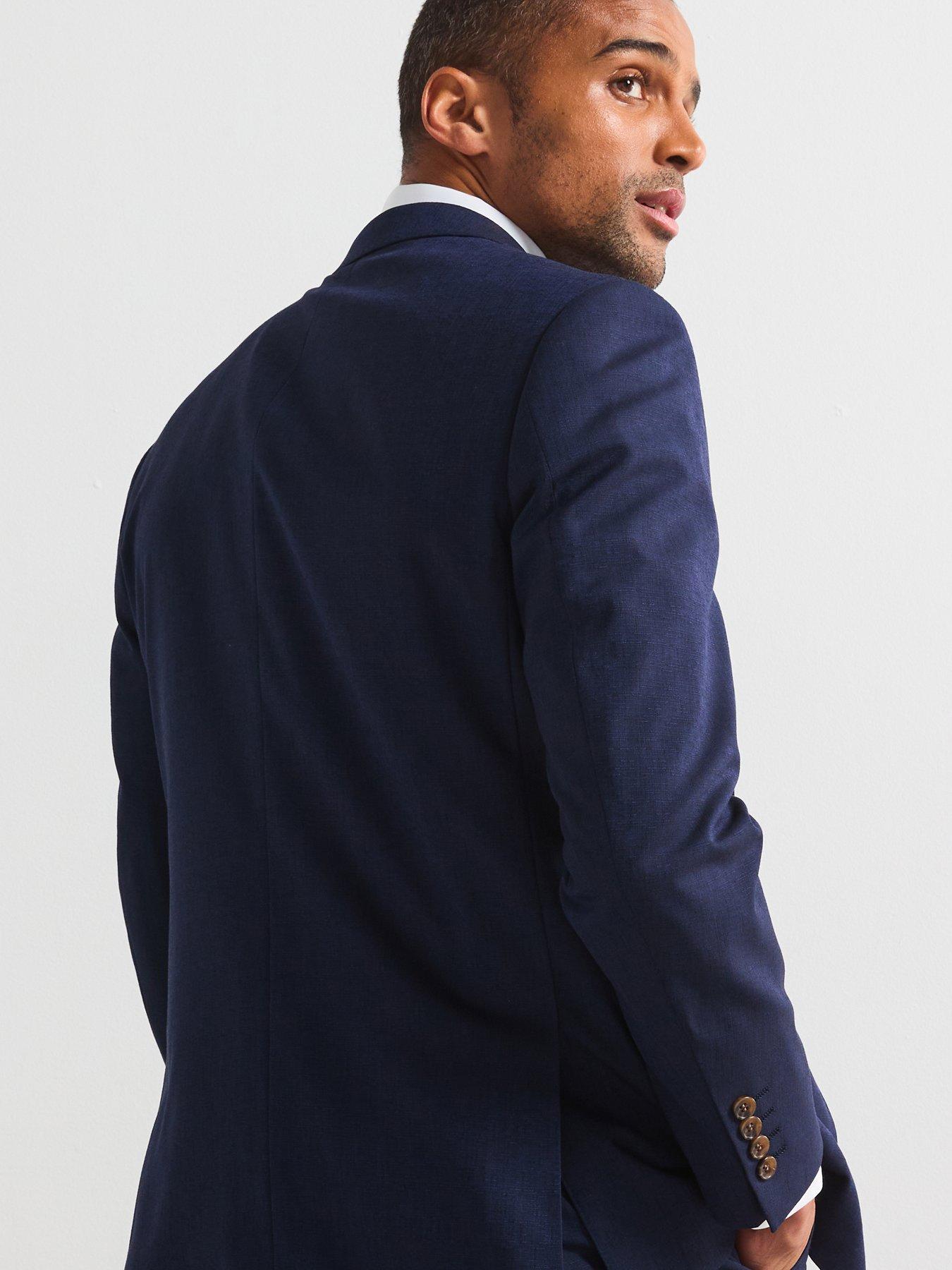 Skopes Caspian Tailored Fit Suit Jacket - Navy | Very