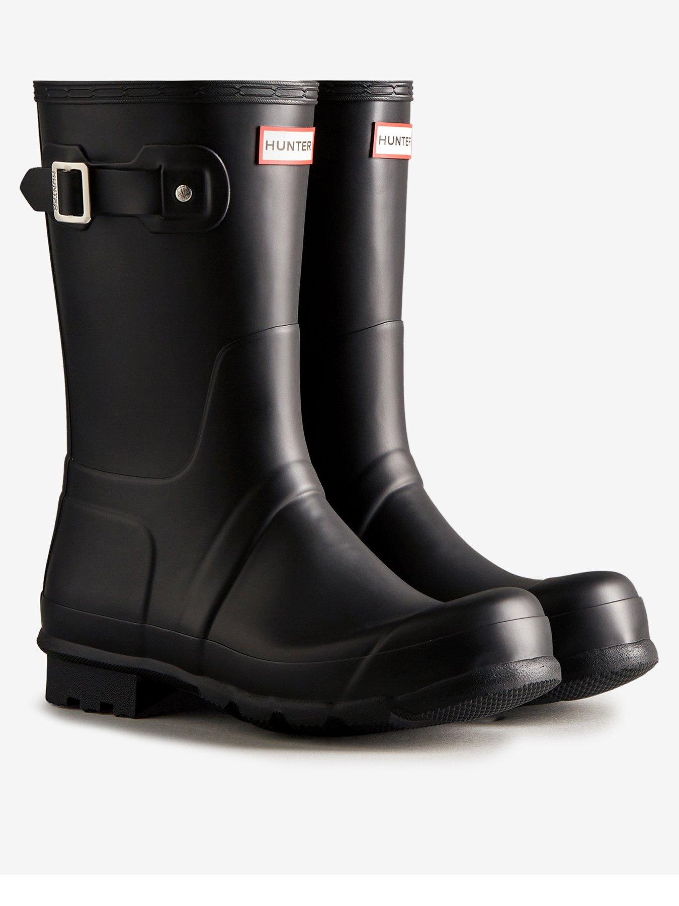 Hunter Mens Original Short Boots - Black | Very