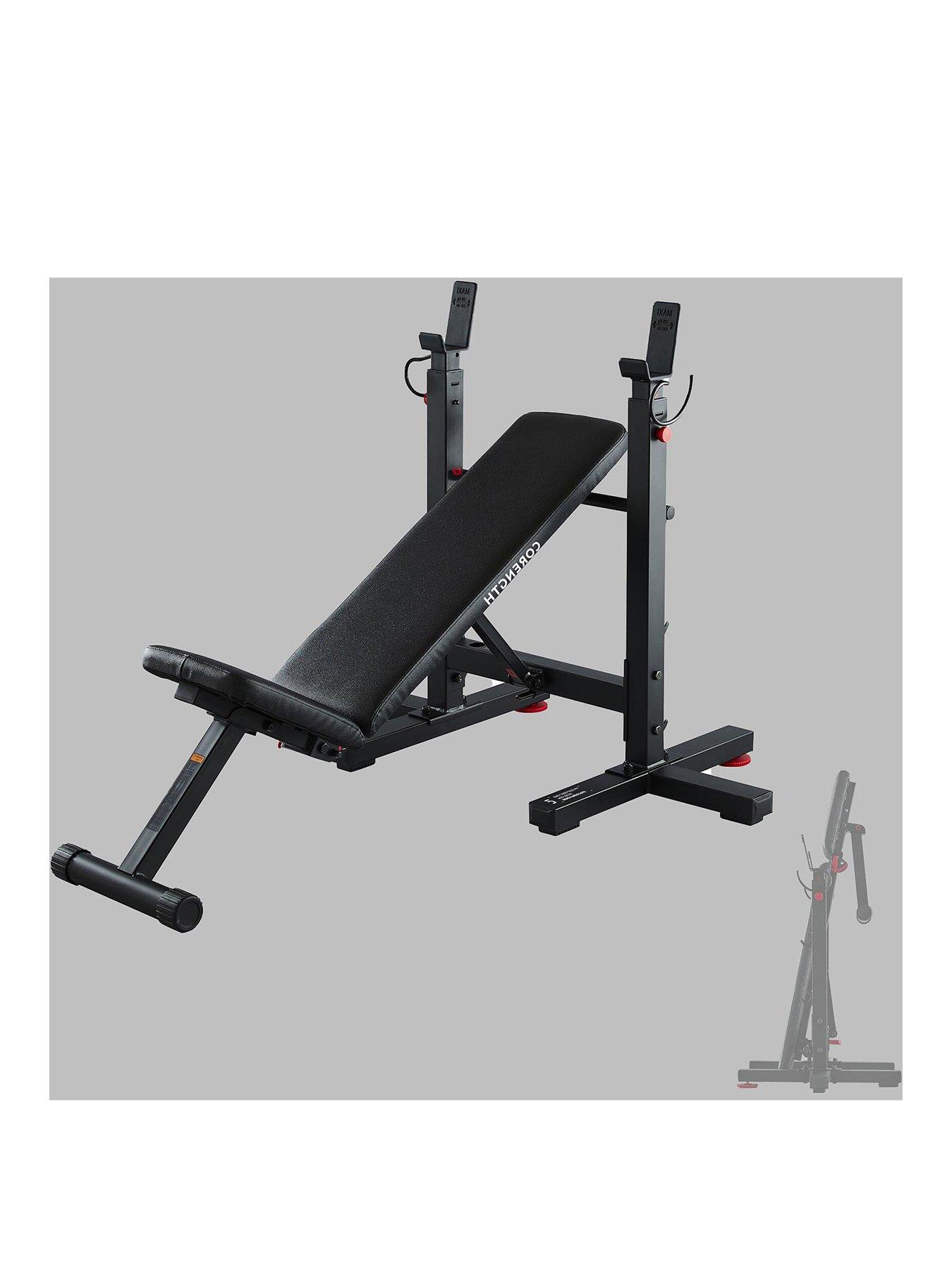 Decathlon Tiltable Weights Bench With Collapsible Pegs - Bench Press ...