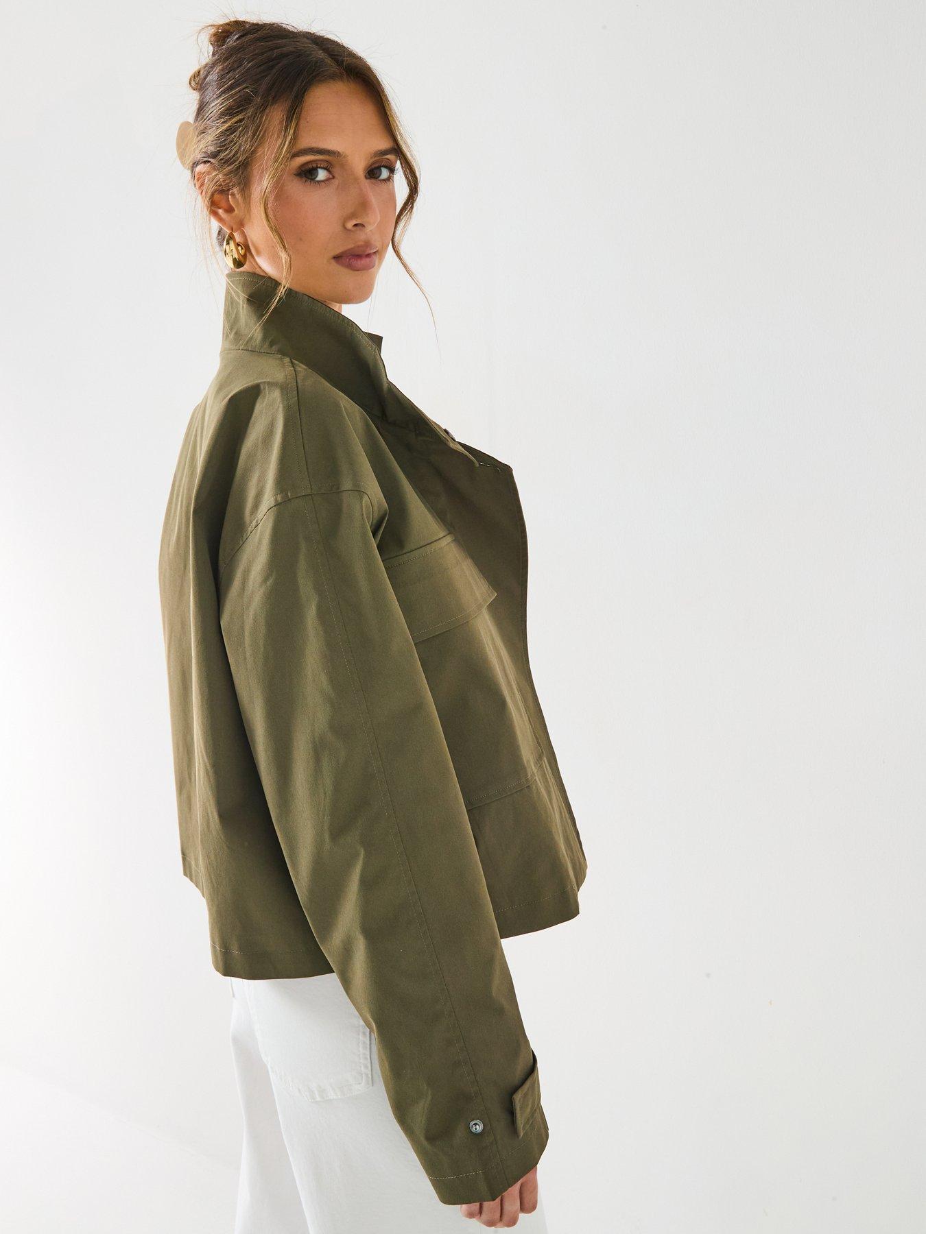 Only Short Pocket Detail Jacket - Green | Very