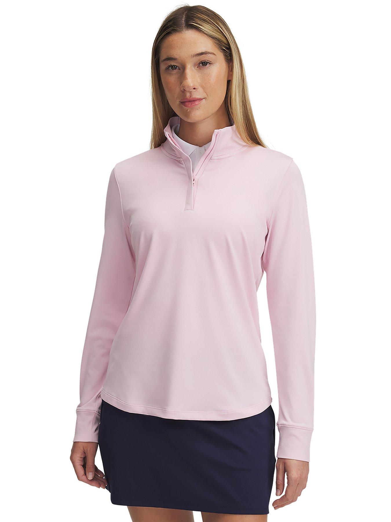 UNDER ARMOUR Womens Golf Playoff 1/4 Zip - Prime Pink | Very