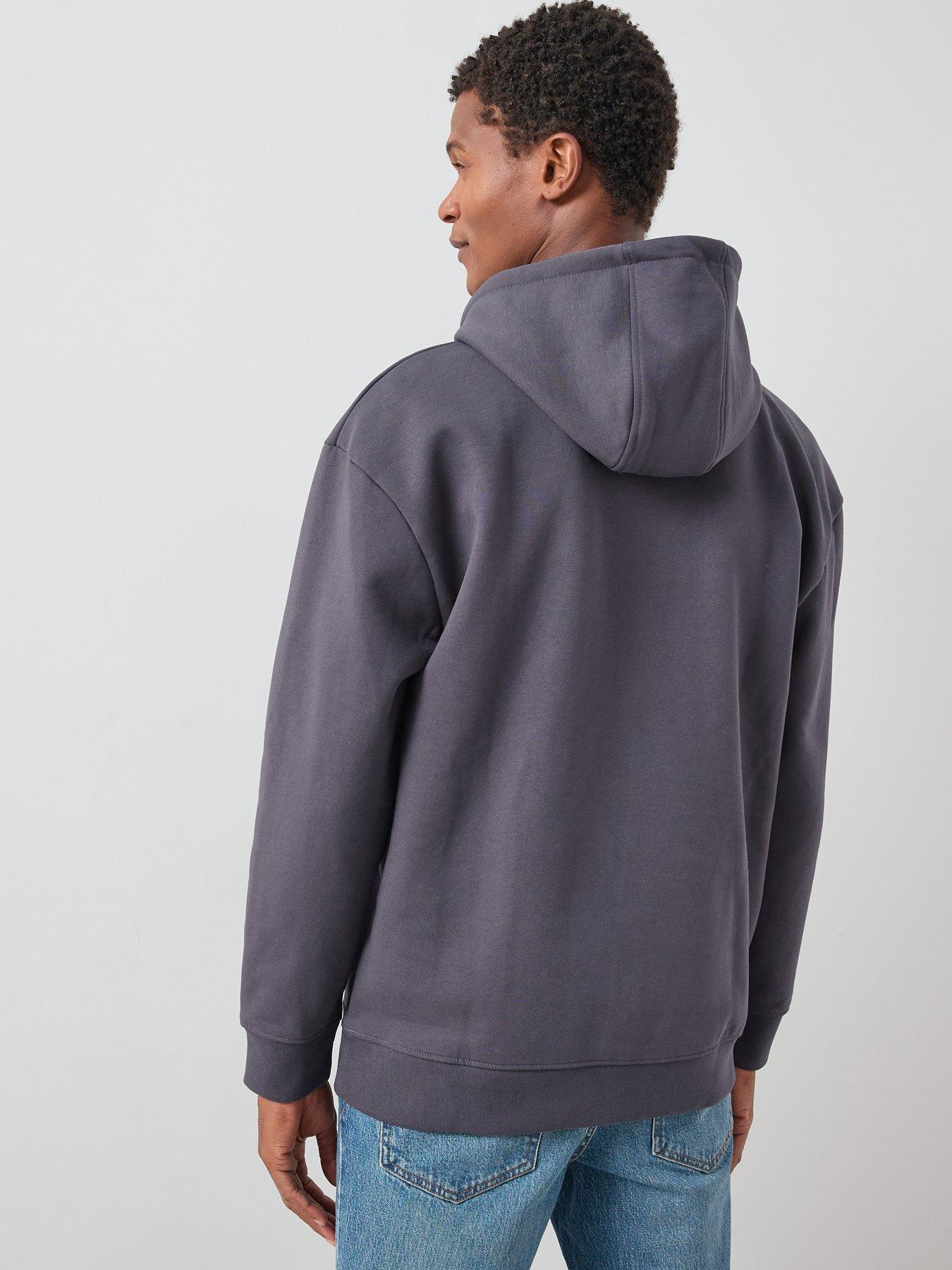 The Very Collection Heavyweight Relaxed Fit Hoodie - Charcoal | Very