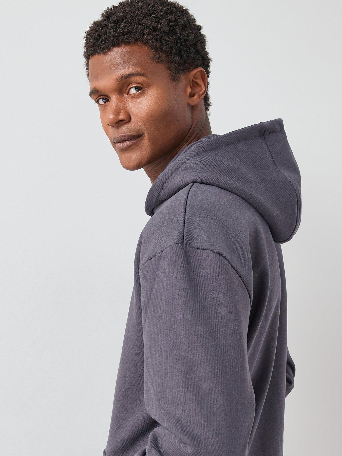 The Very Collection Heavyweight Relaxed Fit Hoodie - Charcoal | Very