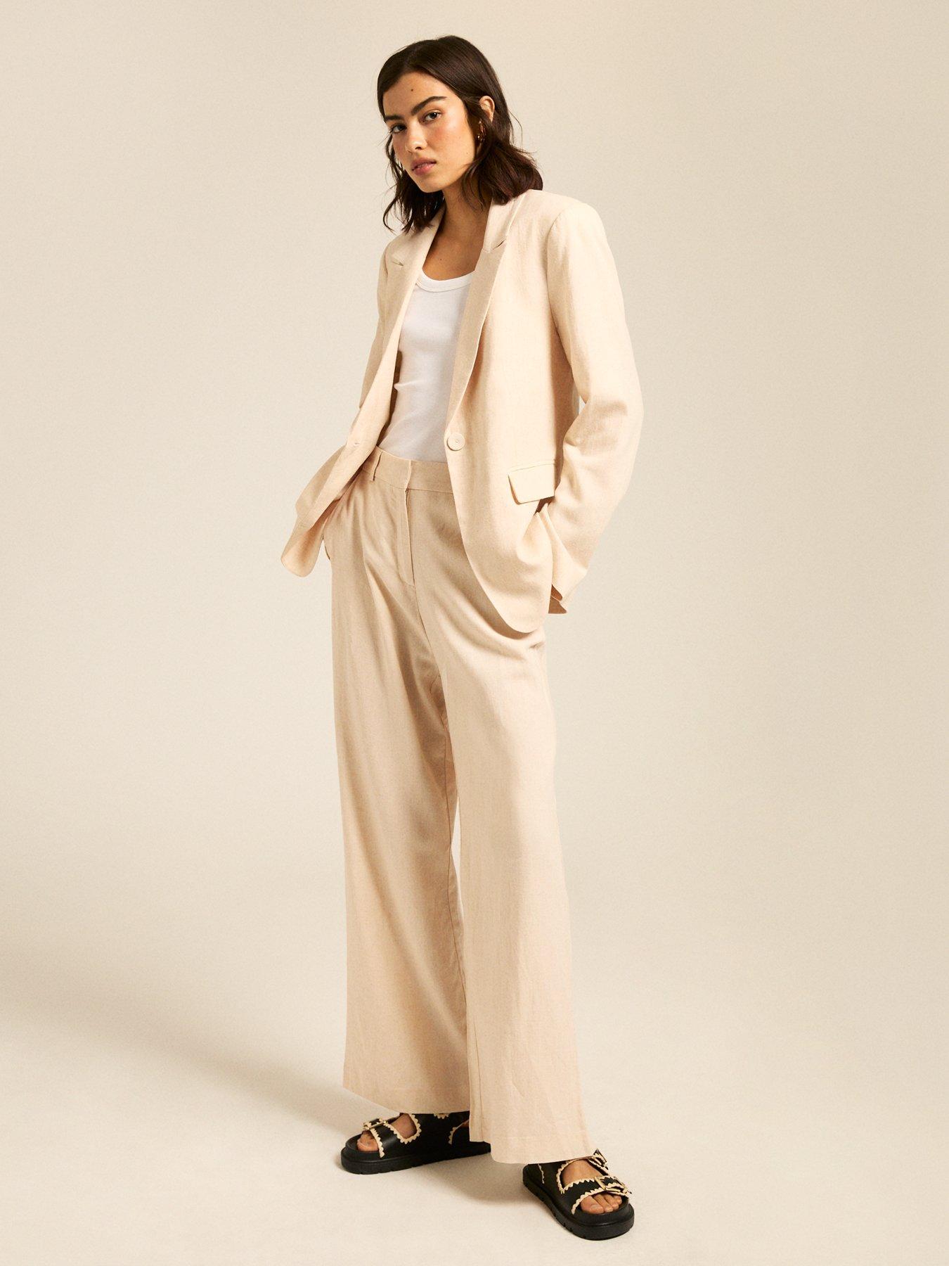New Look Stone Linen Blend Blazer - Beige | Very