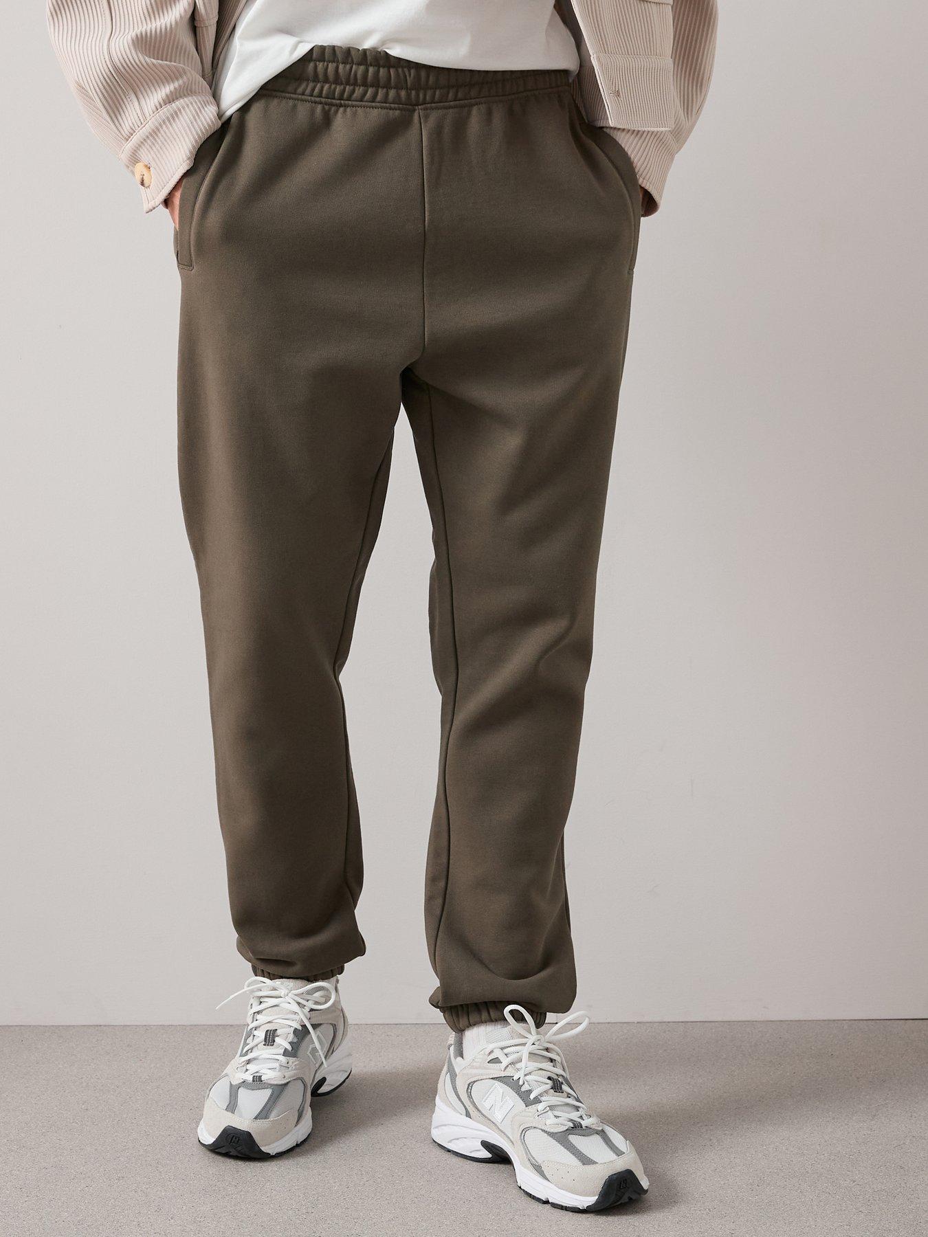The Very Collection Heavyweight Relaxed Fit Joggers - Khaki | Very