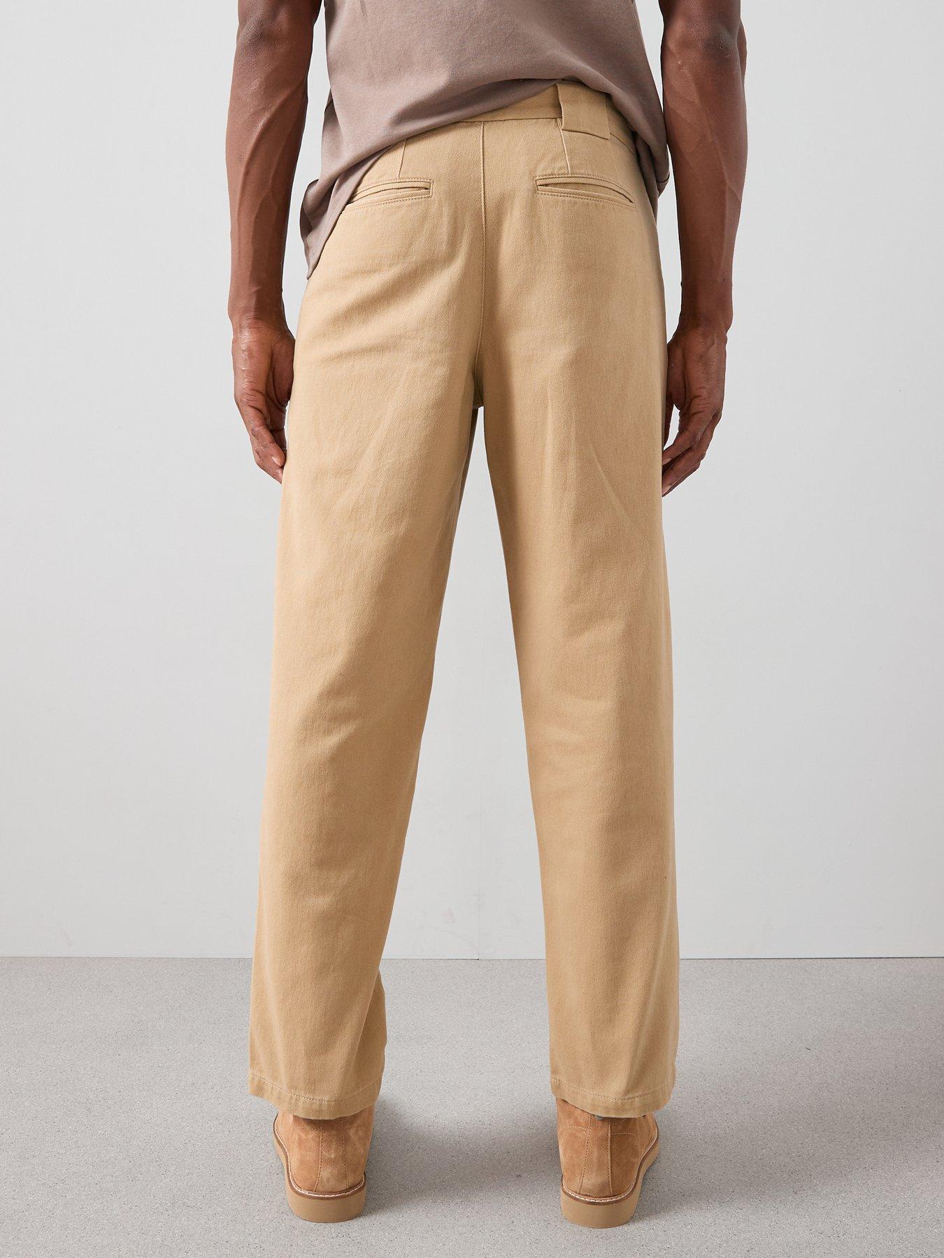 The Very Collection Double Pleat Trousers - Brown | Very