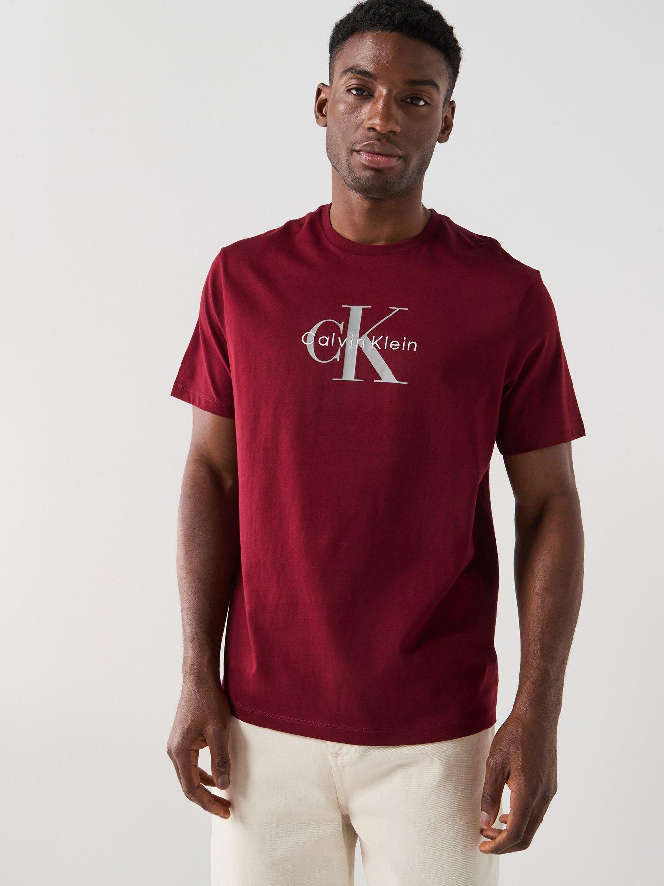 Calvin Klein Jeans Short Sleeve Hero Monologo T-Shirt 20S - Dark Red | Very