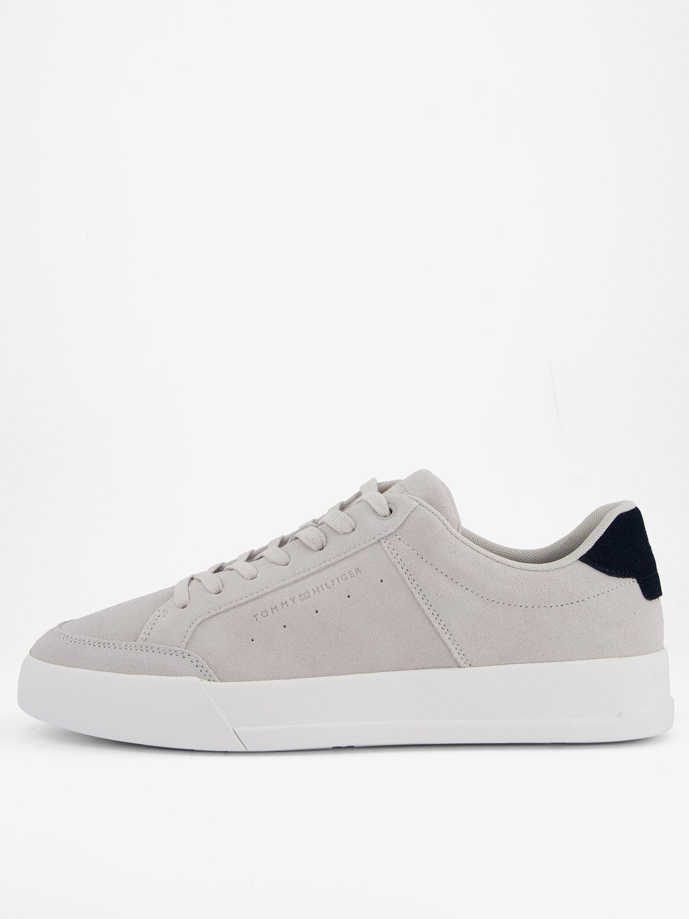 Tommy Hilfiger Court Summer Suede Trainers - Grey | Very
