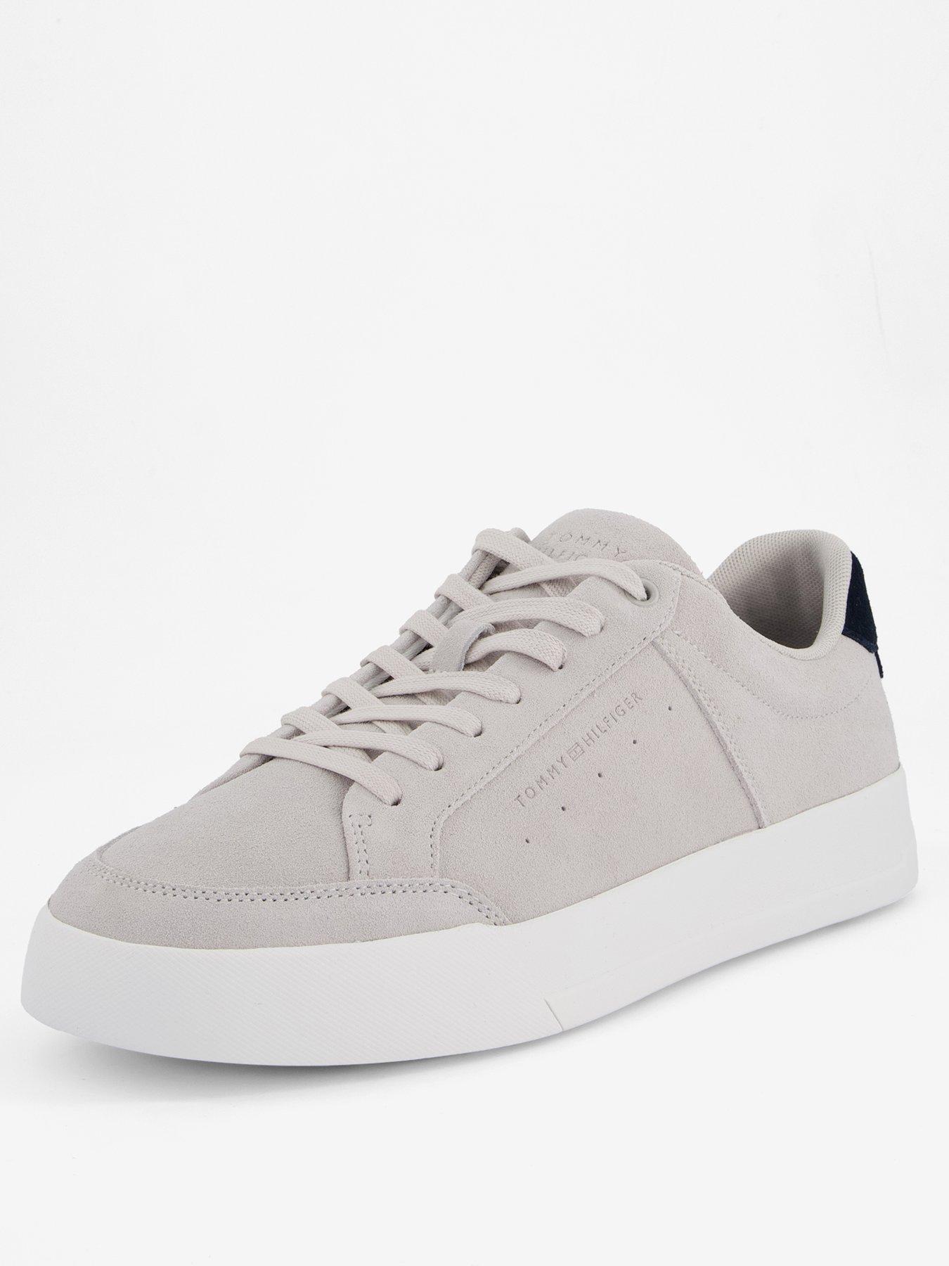 Tommy Hilfiger Court Summer Suede Trainers - Grey | Very