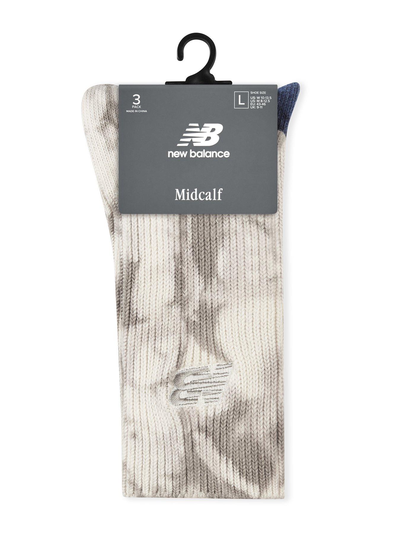 New Balance Unisex Embroidery Logo 3 Pack Midcalf Socks - Multi | Very