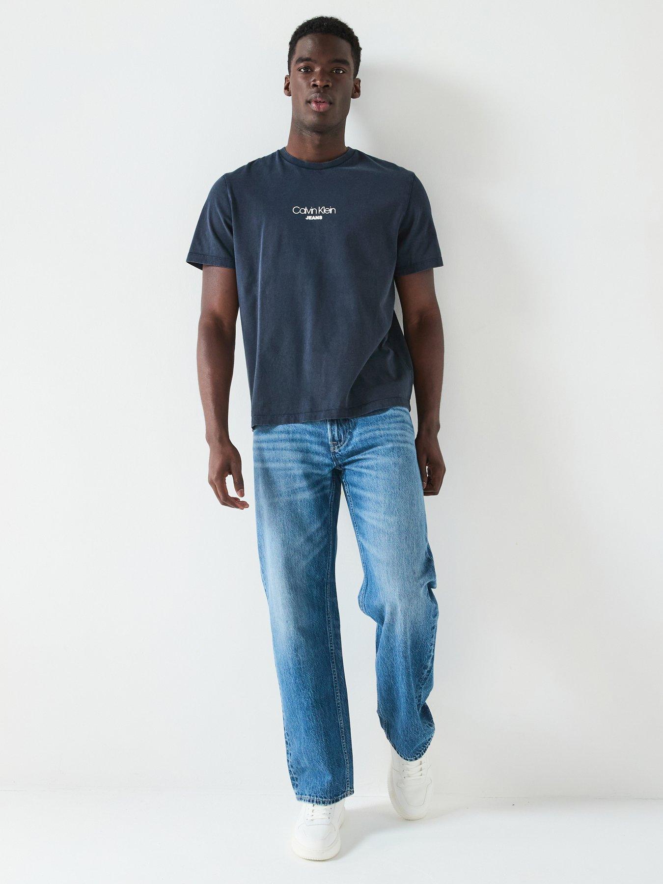 Calvin Klein Jeans 90s Straight Fit Jeans - Mid Wash | Very