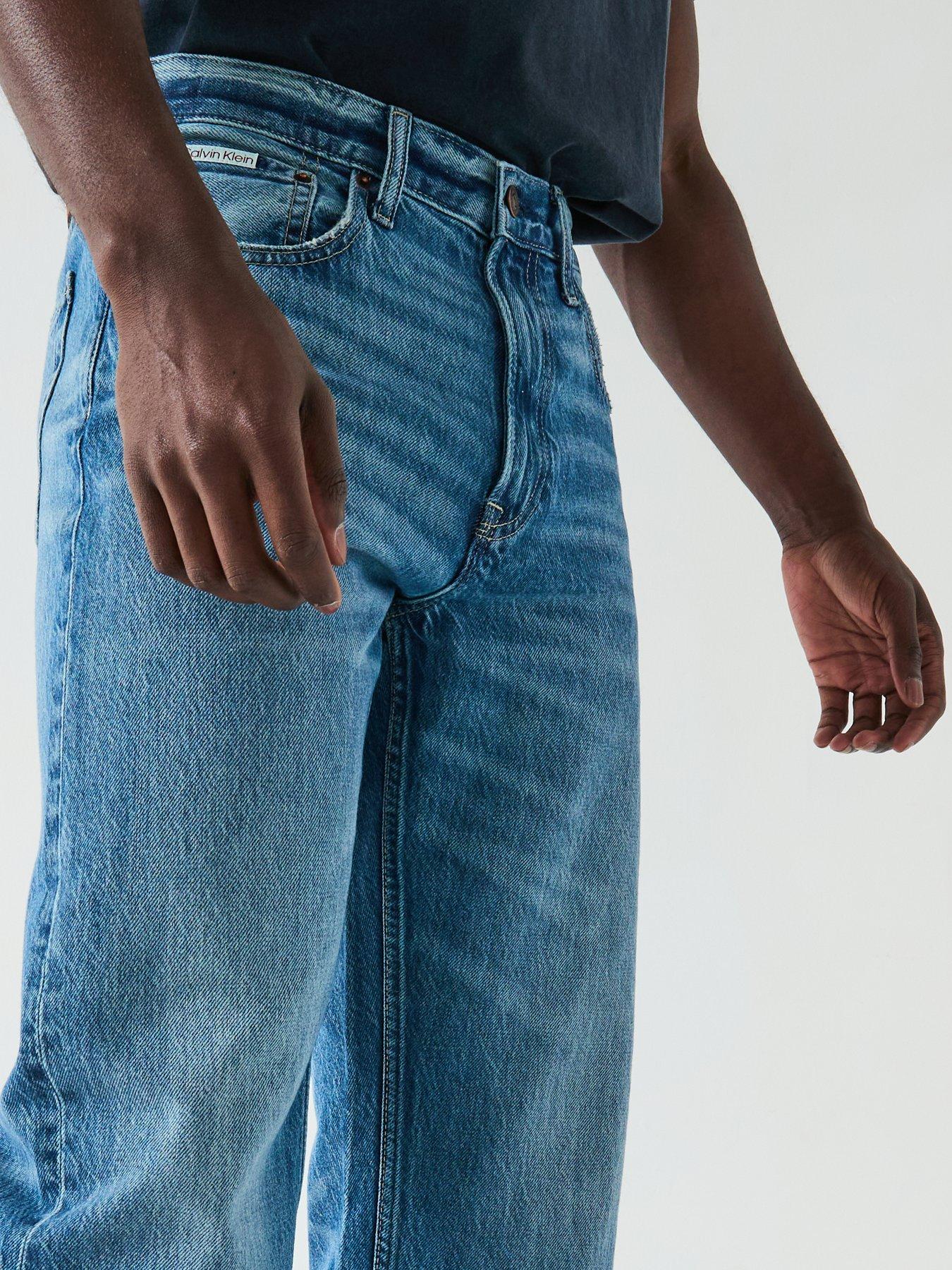 Calvin Klein Jeans 90s Straight Fit Jeans - Mid Wash | Very