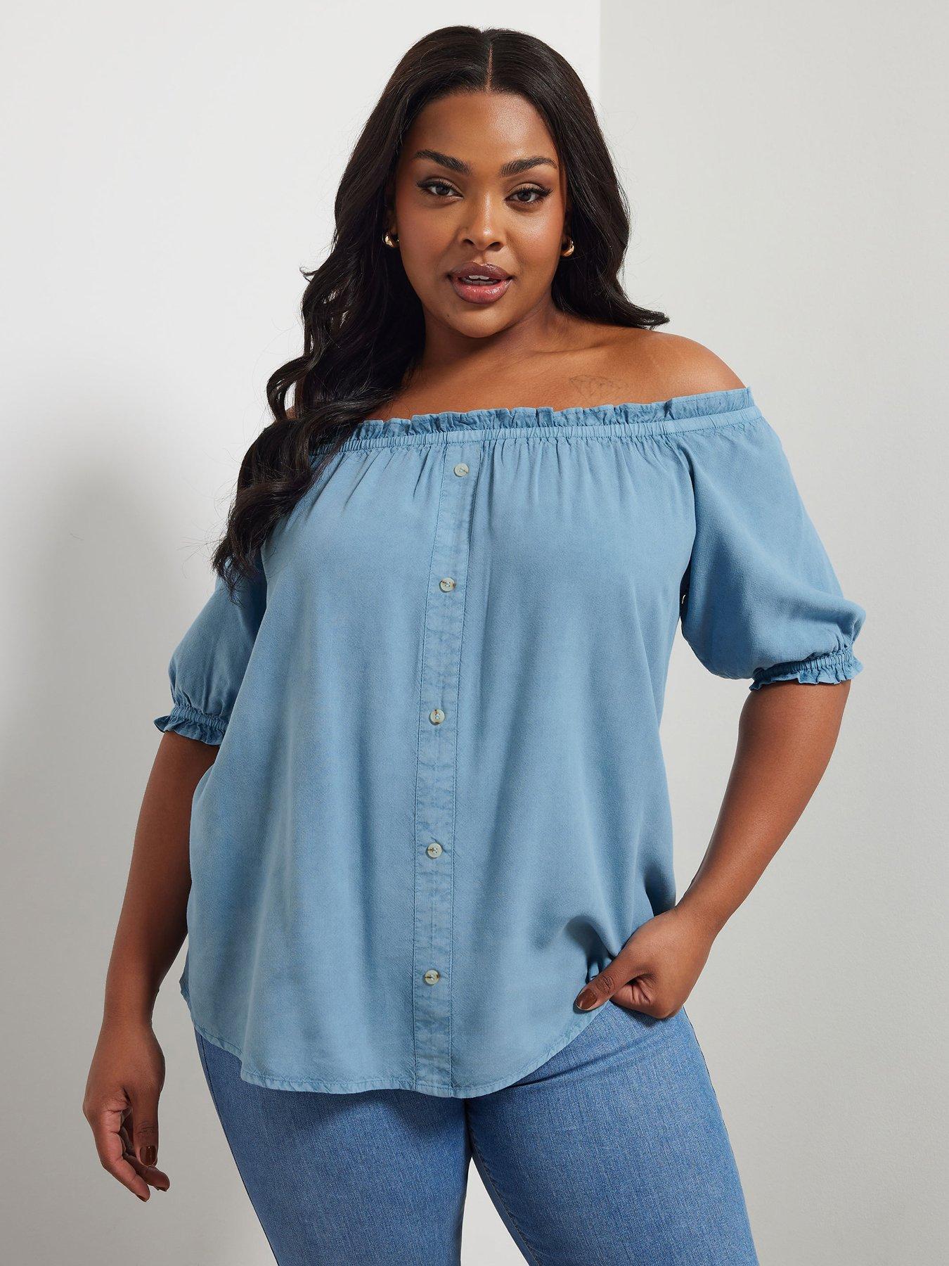 Womens Blue Tops, Blouses & Shirts - Very Page 3