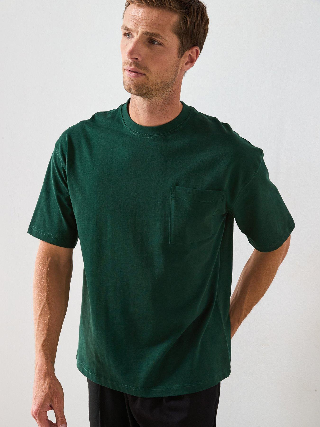 Very Man Heavyweight Relaxed Fit T-Shirt - Green | Very