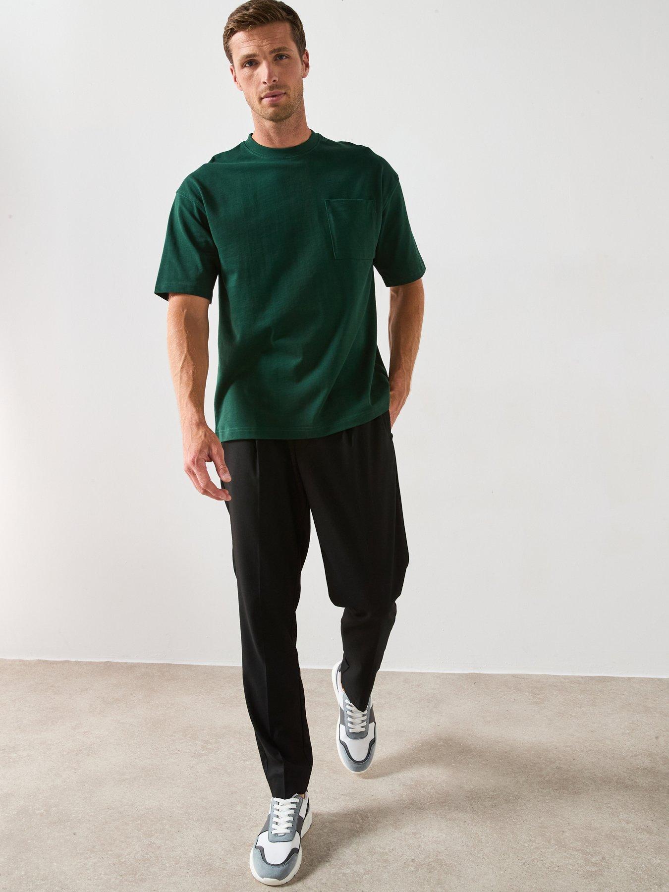 Very Man Heavyweight Relaxed Fit T-Shirt - Green | Very