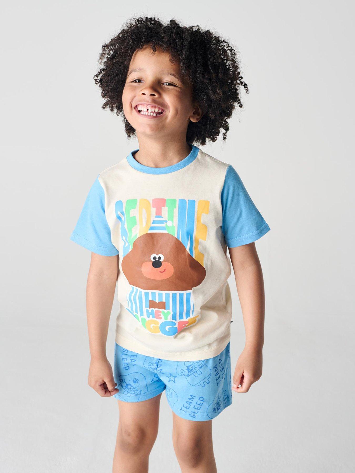 Brand Threads Hey Duggee Boys Short Pyjama Set - Blue | Very