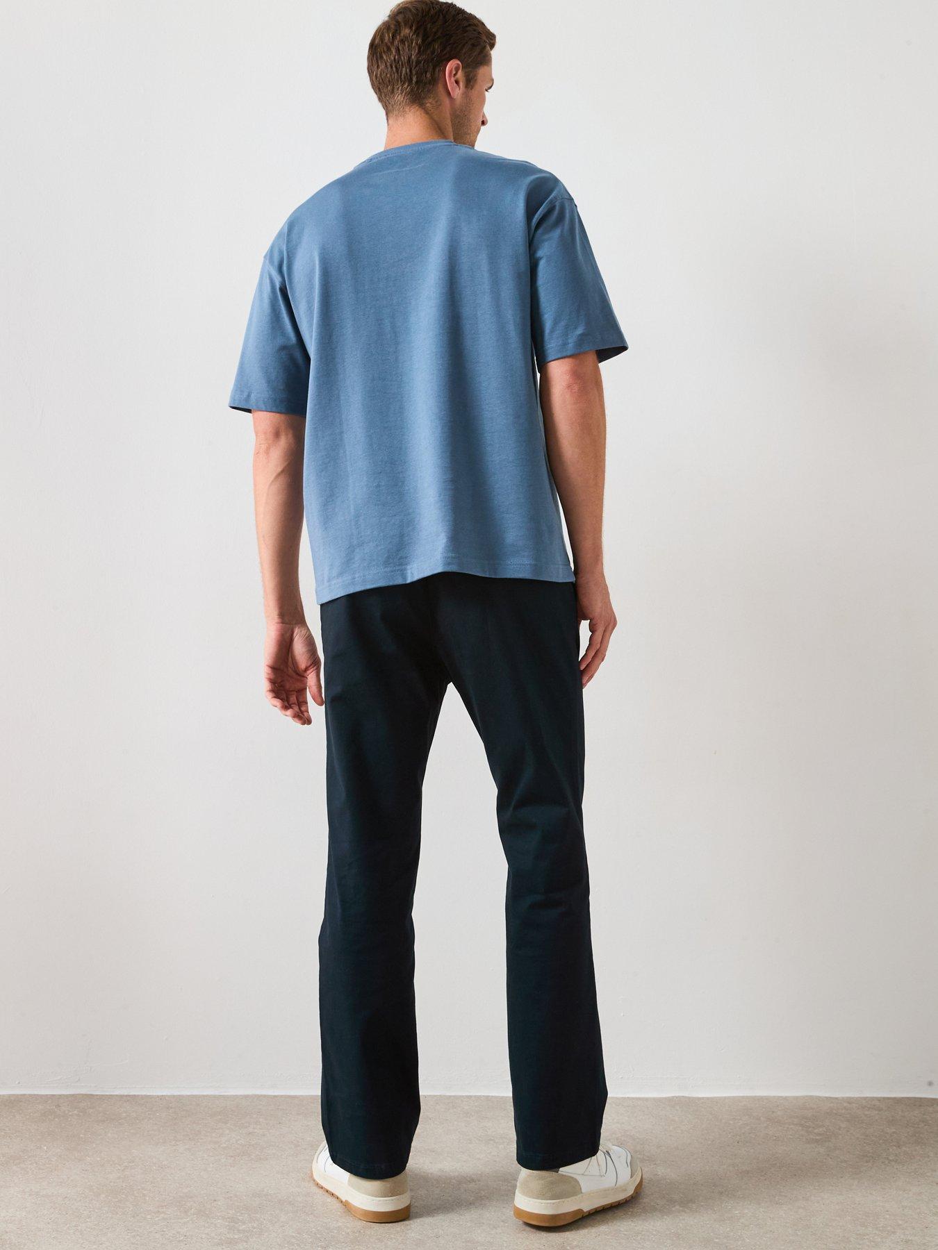 Very Man Heavyweight Relaxed Fit T-Shirt - Blue | Very