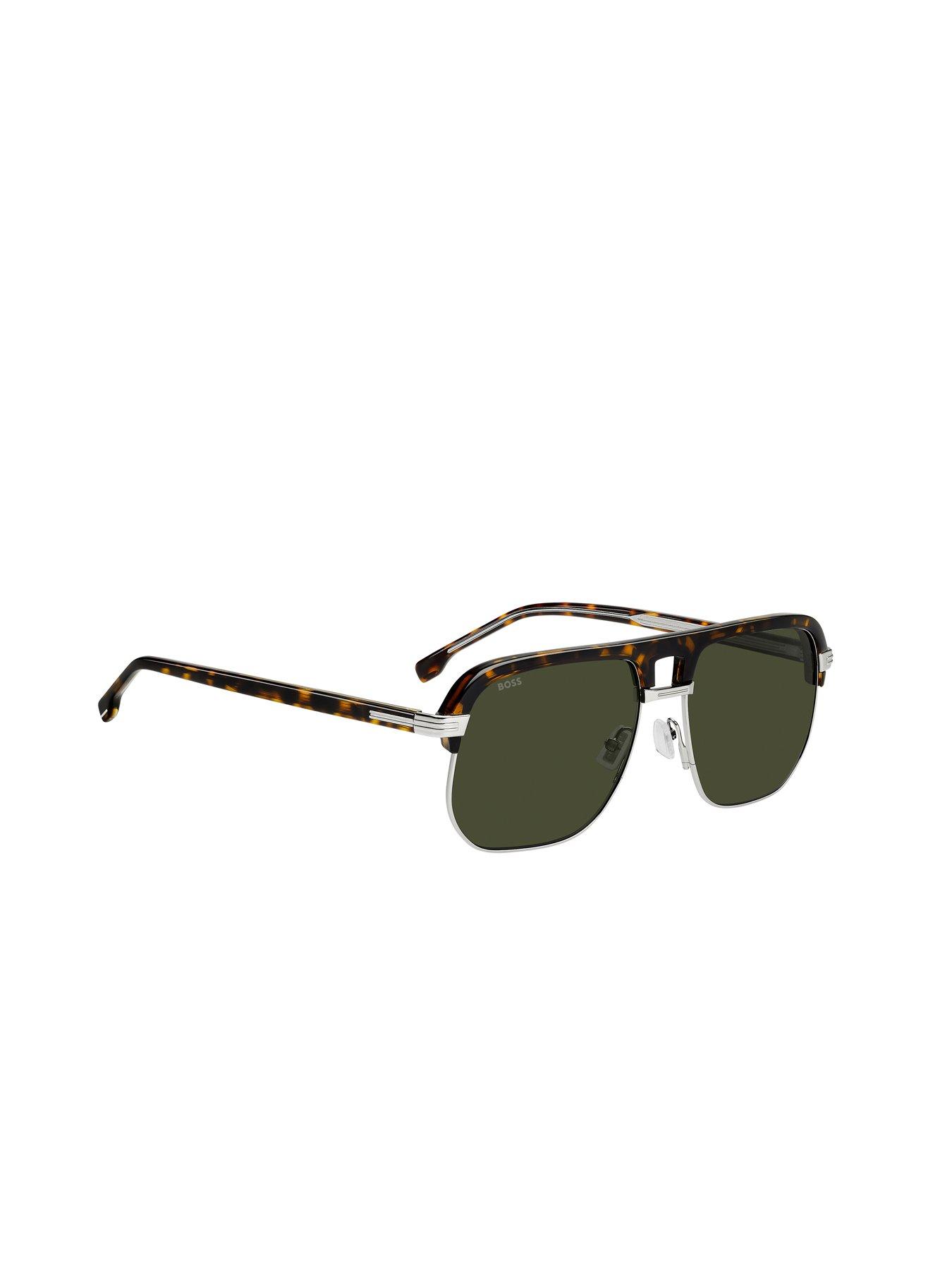BOSS Hugo Boss Metal Joint Sqaure Double Bridge Sunglasses | Very