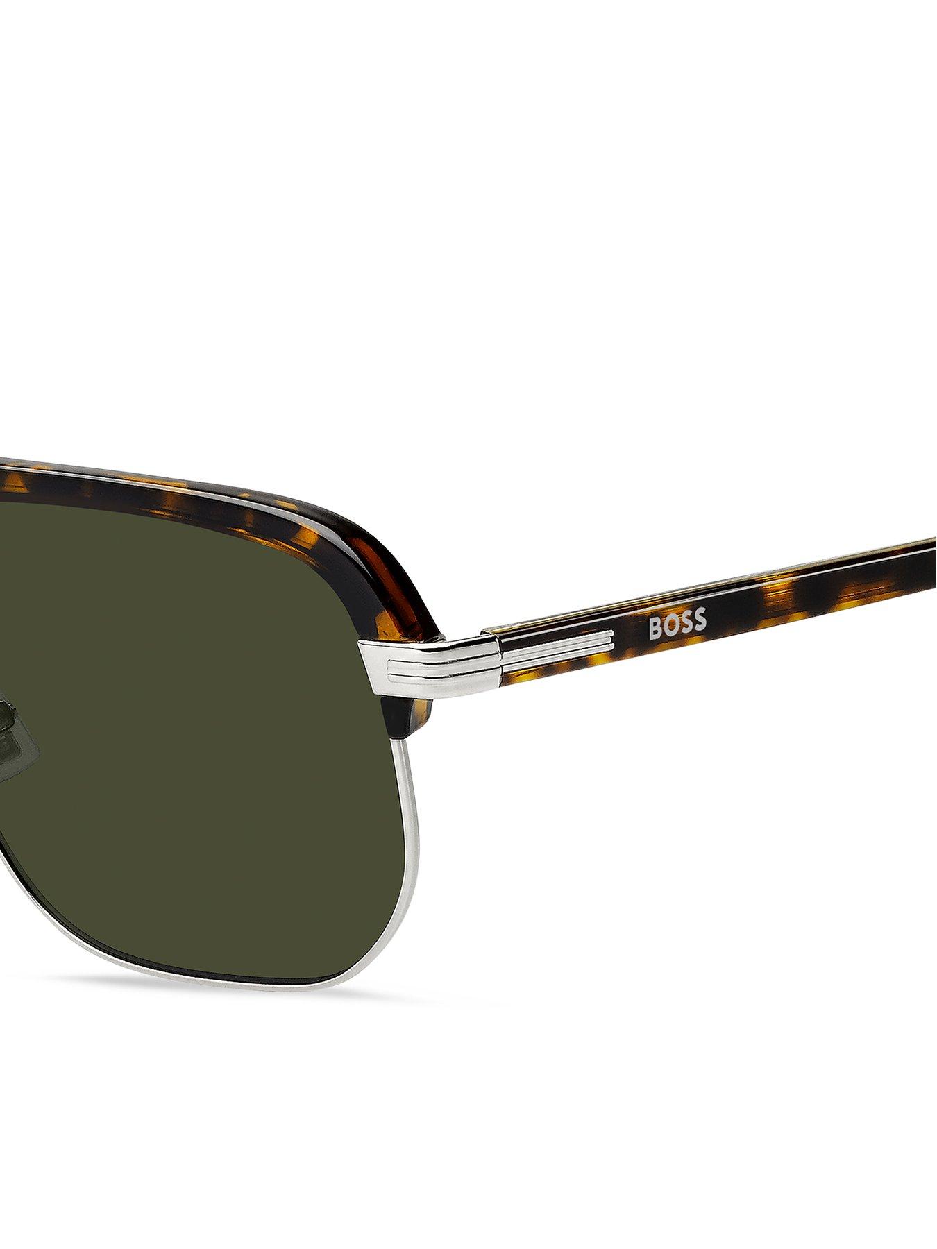 BOSS Hugo Boss Metal Joint Sqaure Double Bridge Sunglasses | Very