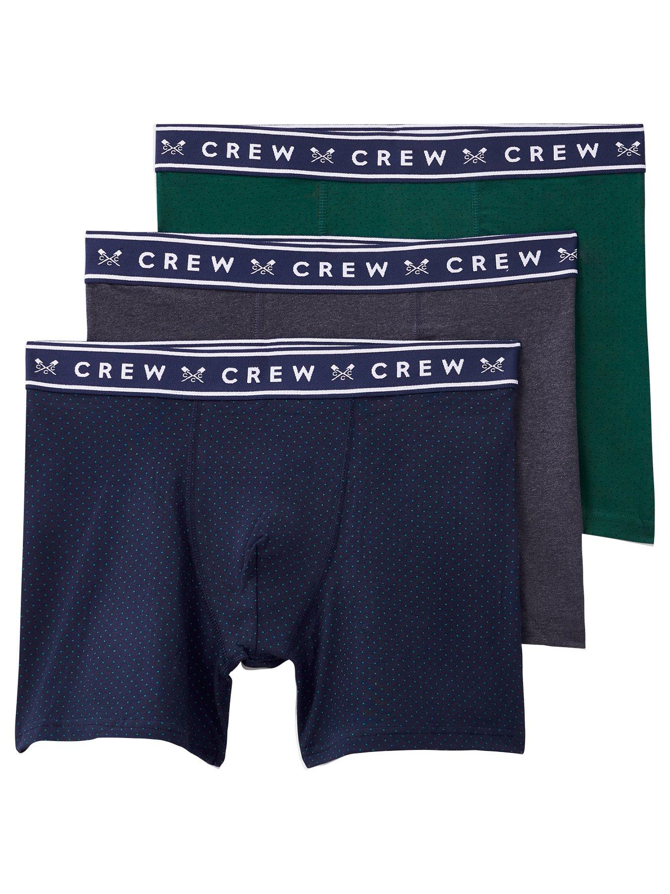 Crew Clothing 3 Pack Jersey Boxers -navy | Very