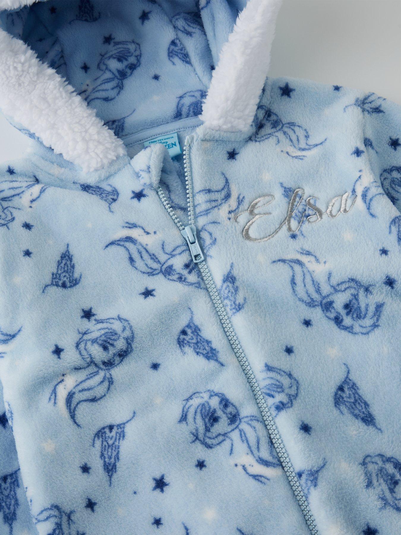Disney Frozen Elsa Fleeced All In One - Blue | Very