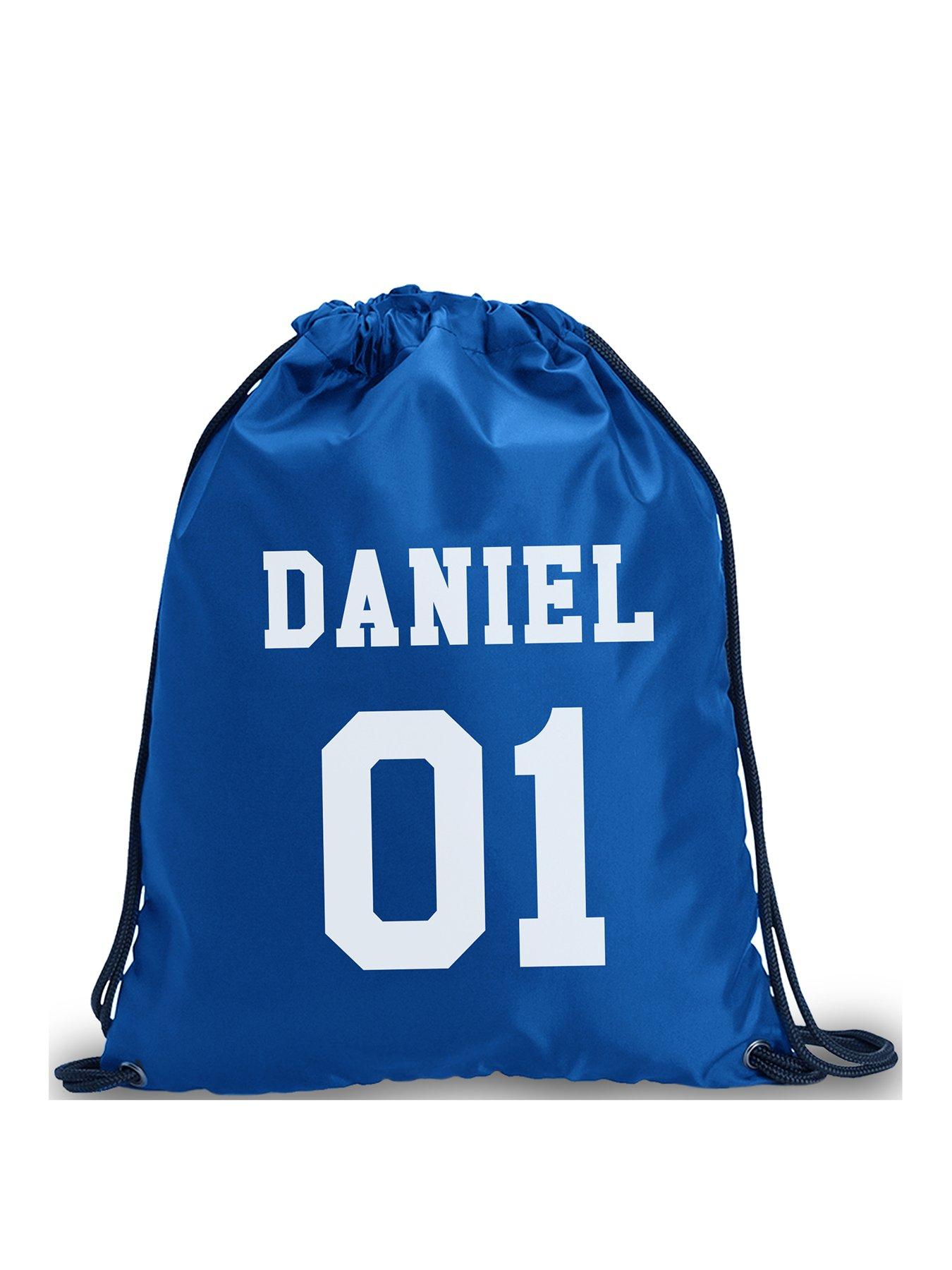 Love Abode Personalised 'Surname & Number' Sport Drawstring Bag | Very
