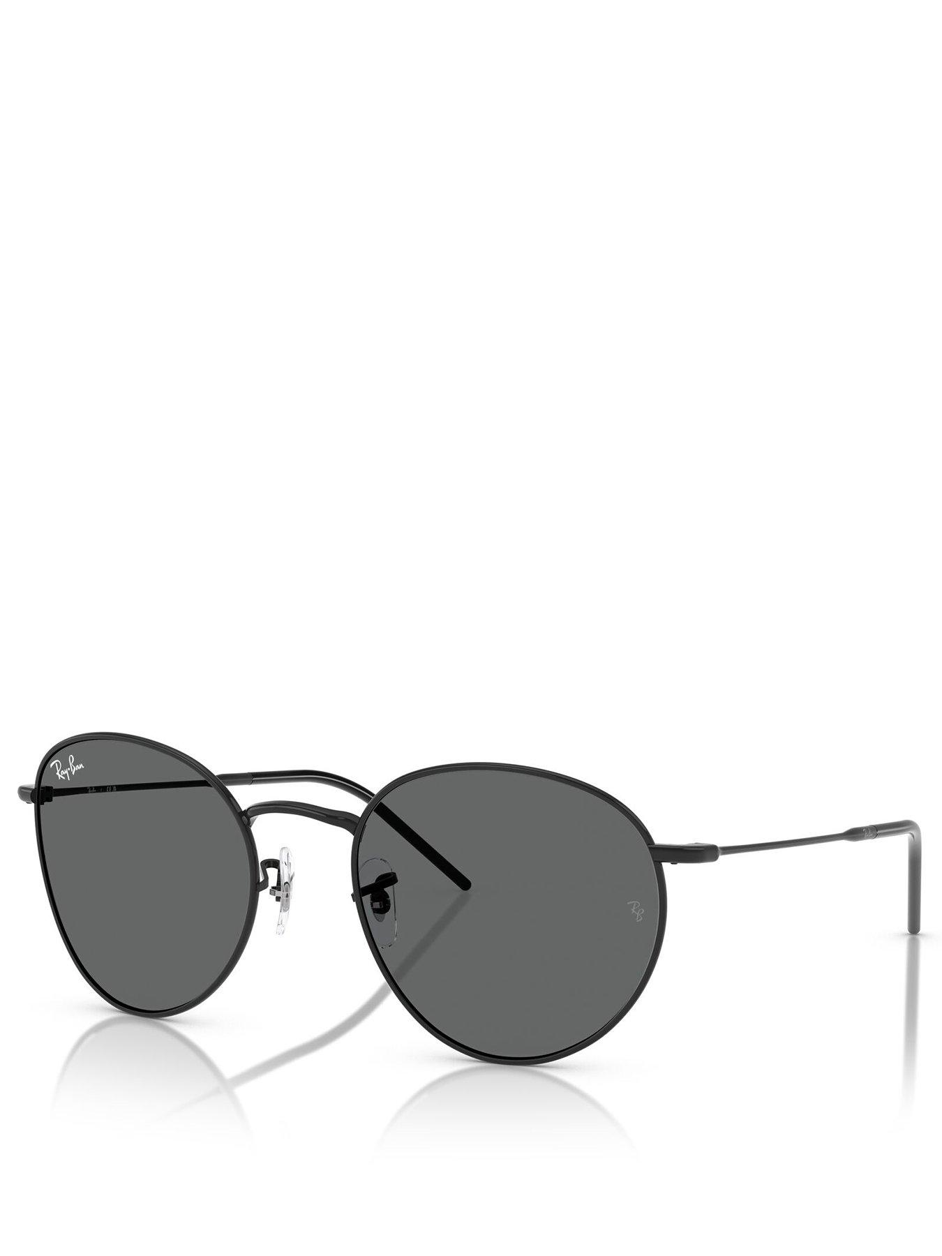 Ray-Ban Round Reverse Phantos Sunglasses - Black | Very