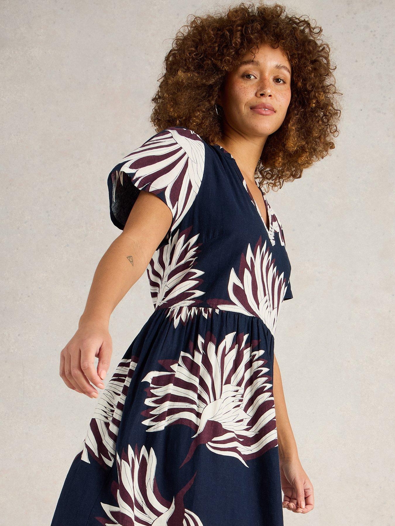 White Stuff Clove Linen Blend Dress | Very