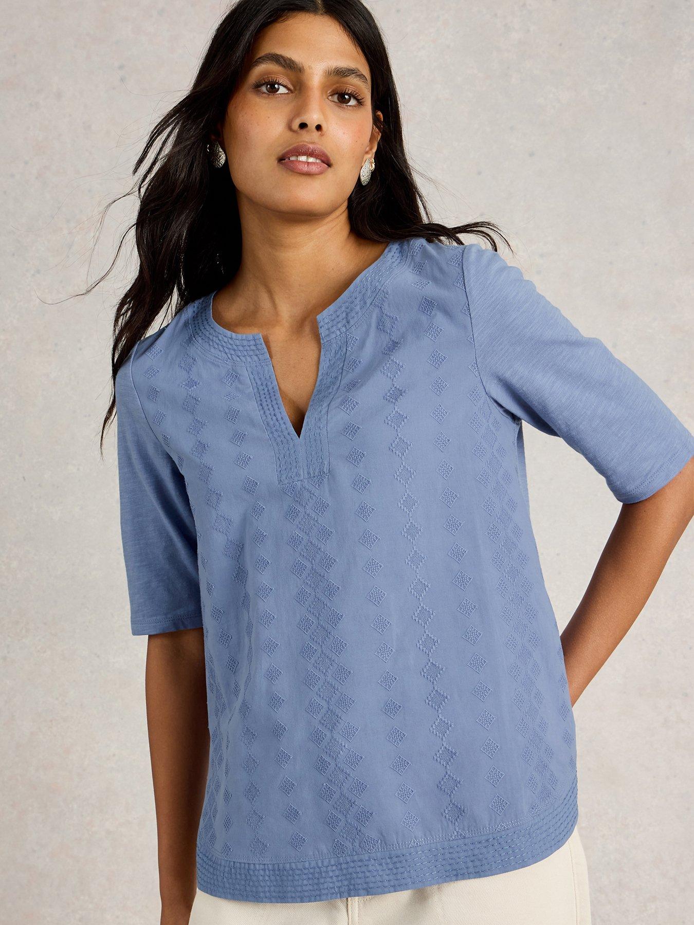 White Stuff Weaver Notch Neck Top | Very