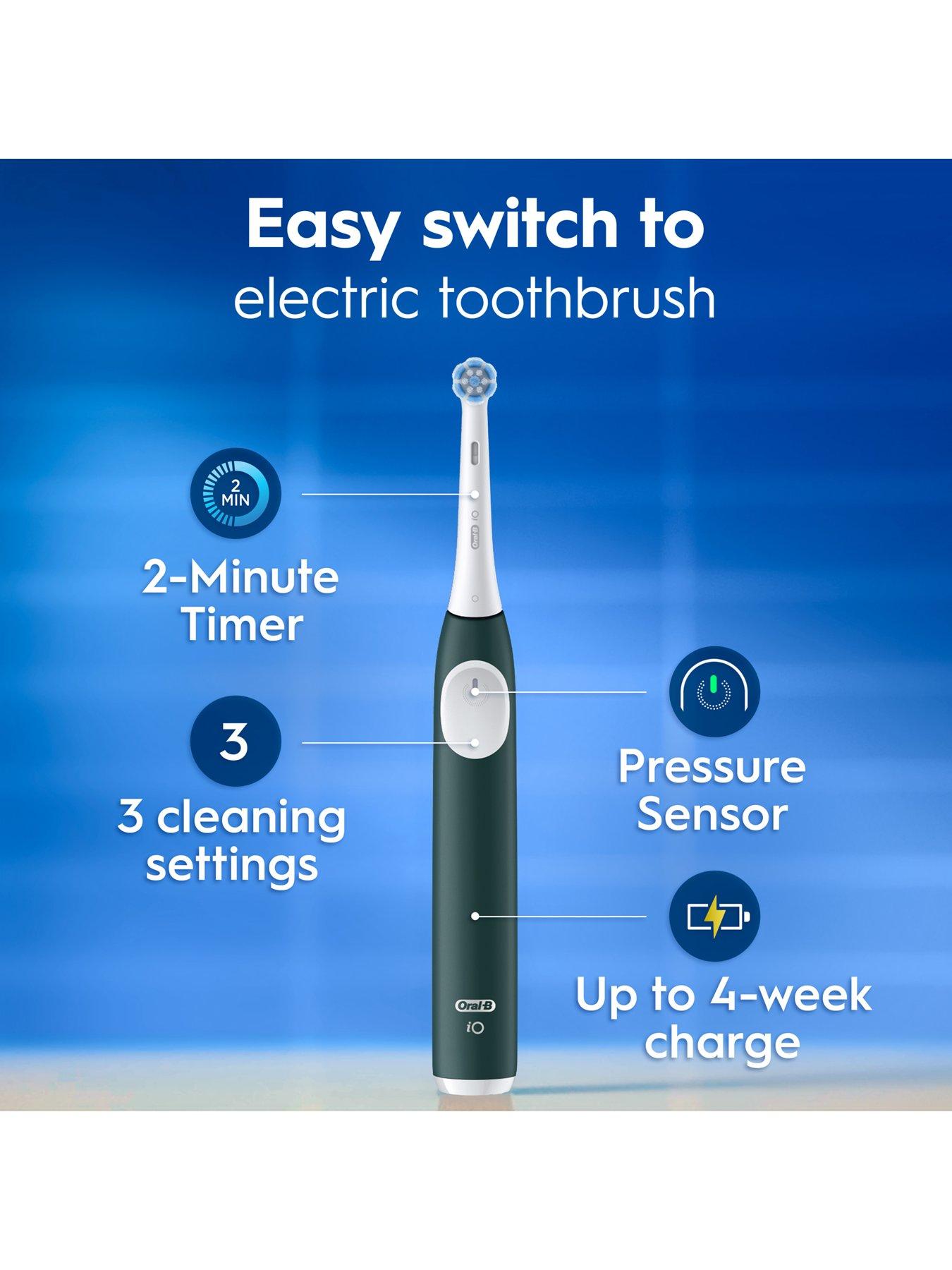 Oral-B iO2 Forest Green Electric Toothbrush + Travel Case | Very