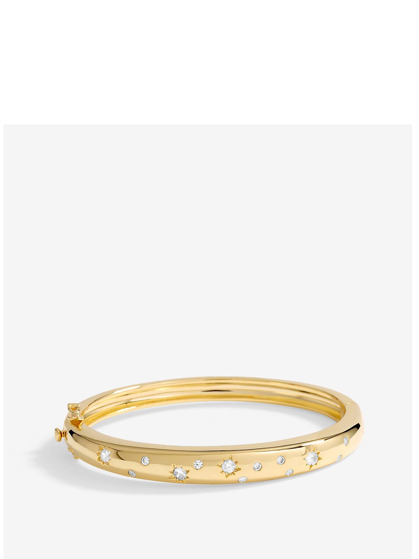 Inicio Gold Plated Celestial Bangle - Gift Pouch | Very