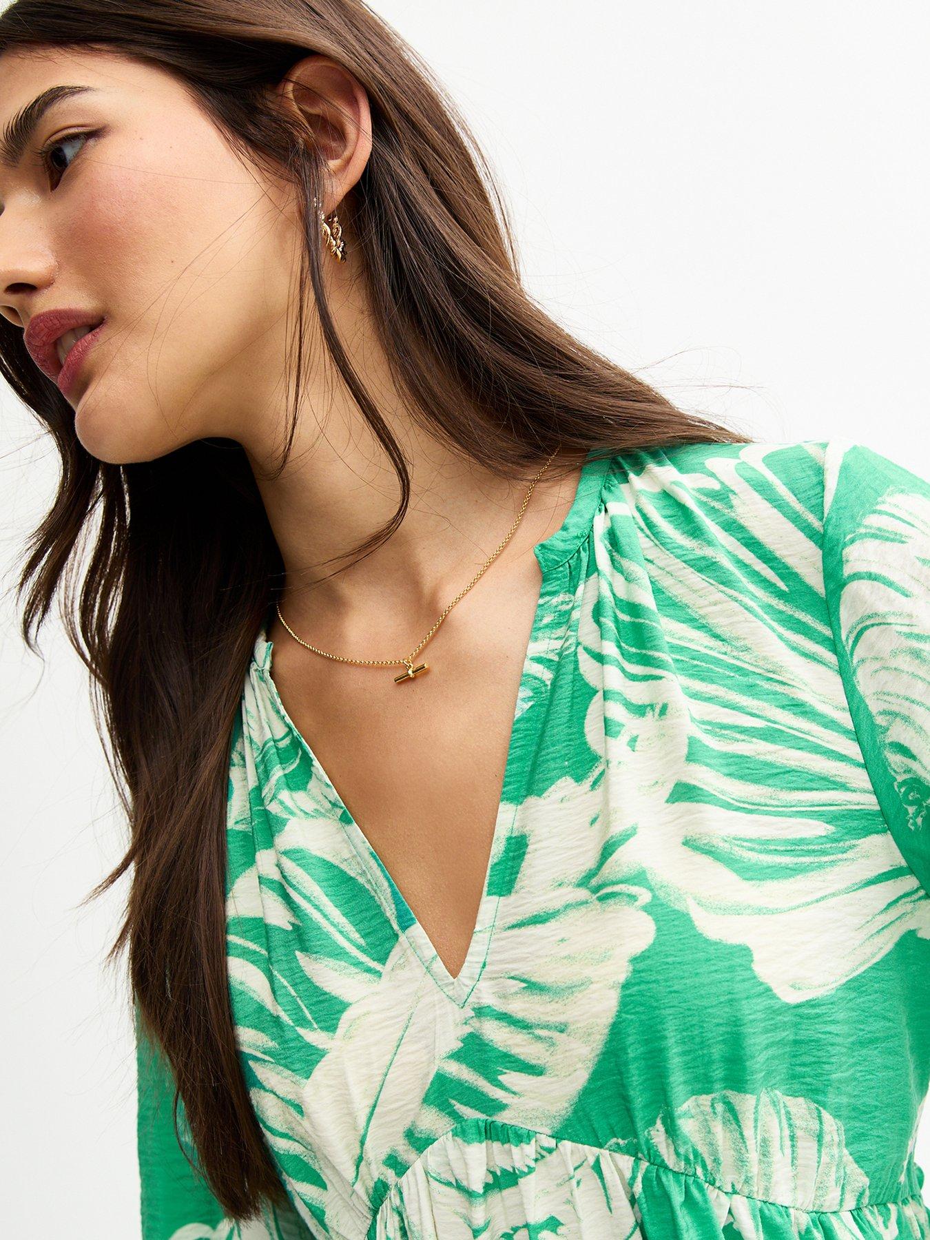 New Look Katy Shell Smock Midi - Green | Very