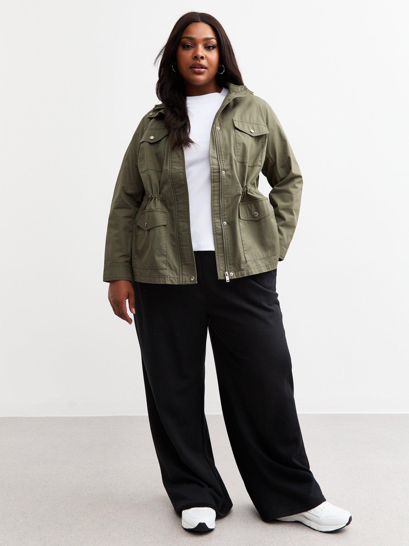New Look Curves Khaki Four Pocket Shacket | Very