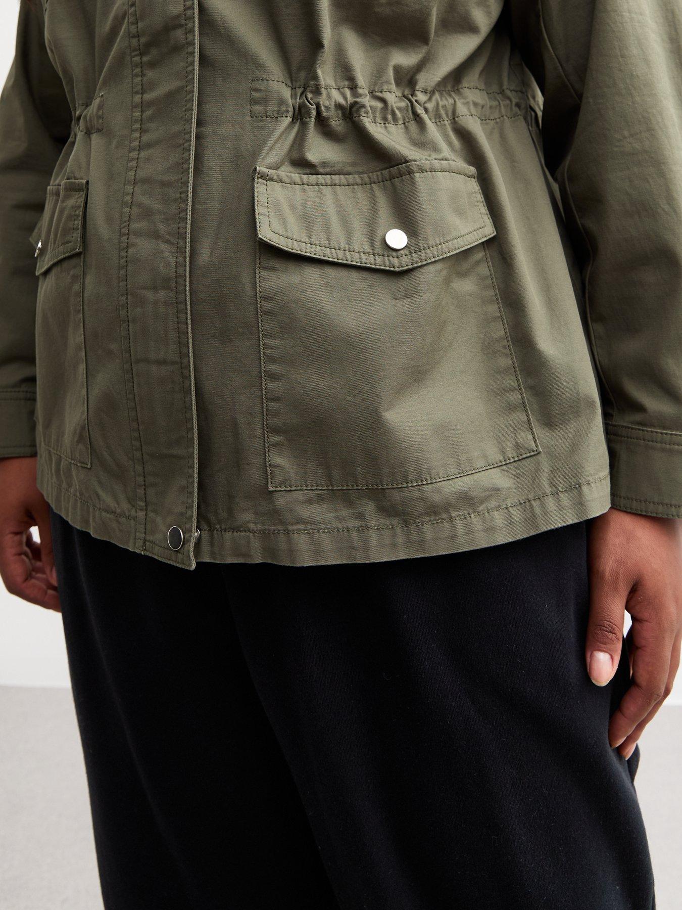 New Look Curves Khaki Four Pocket Shacket | Very