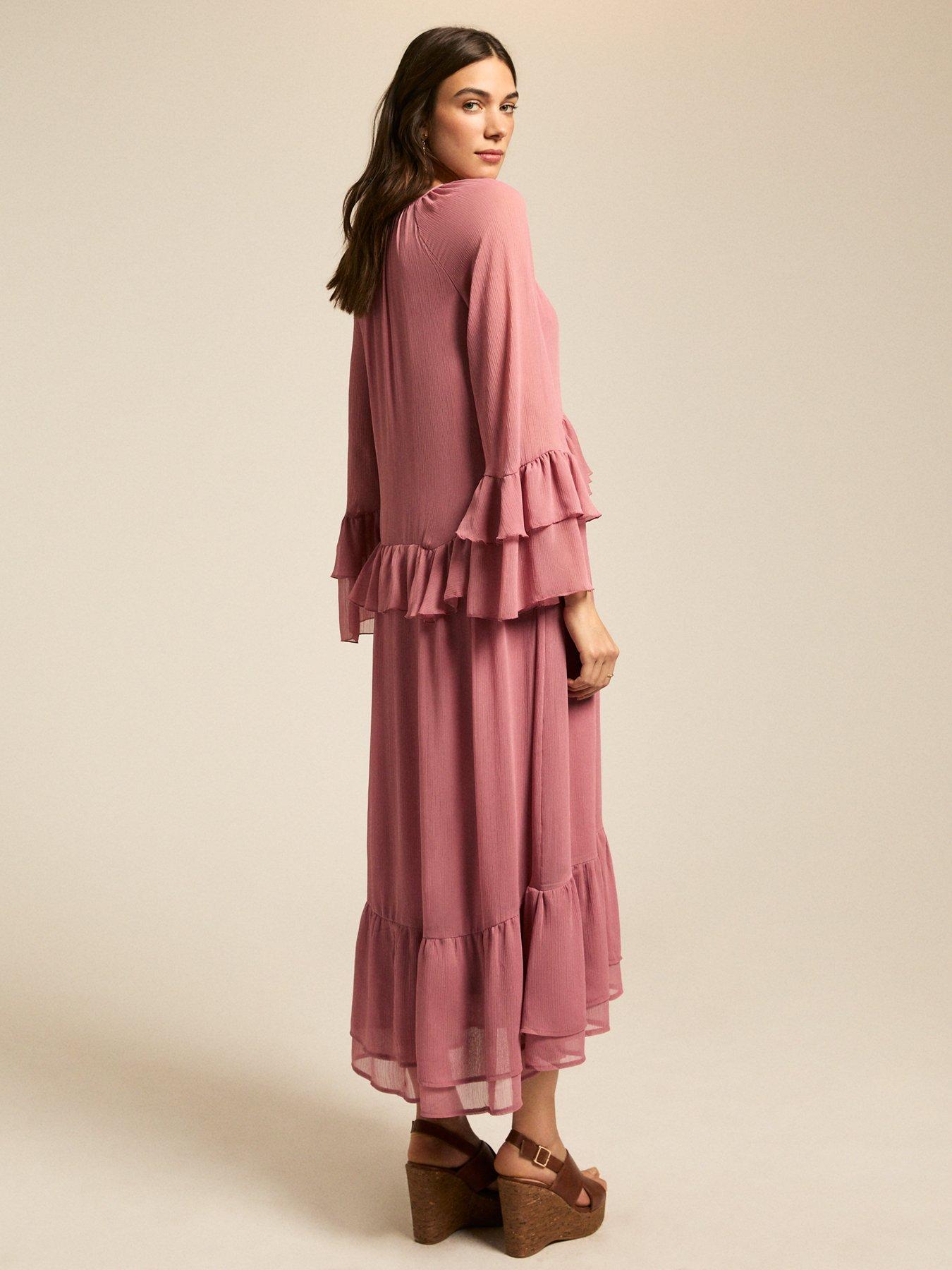 New Look Ruffle Trim Dress - Pink | Very