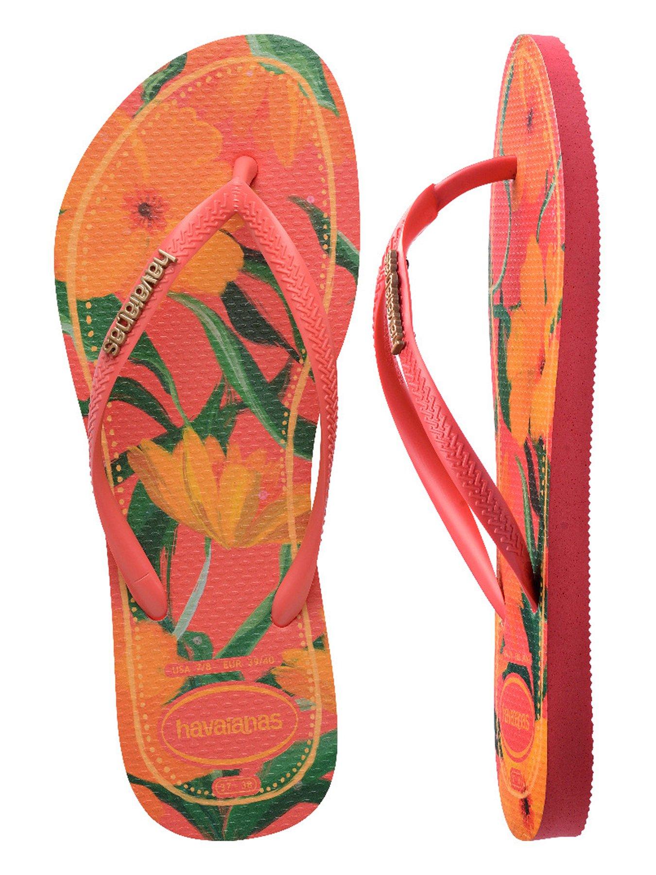 Havaianas Slim Tropical Flip Flop - Tropical Coral | Very