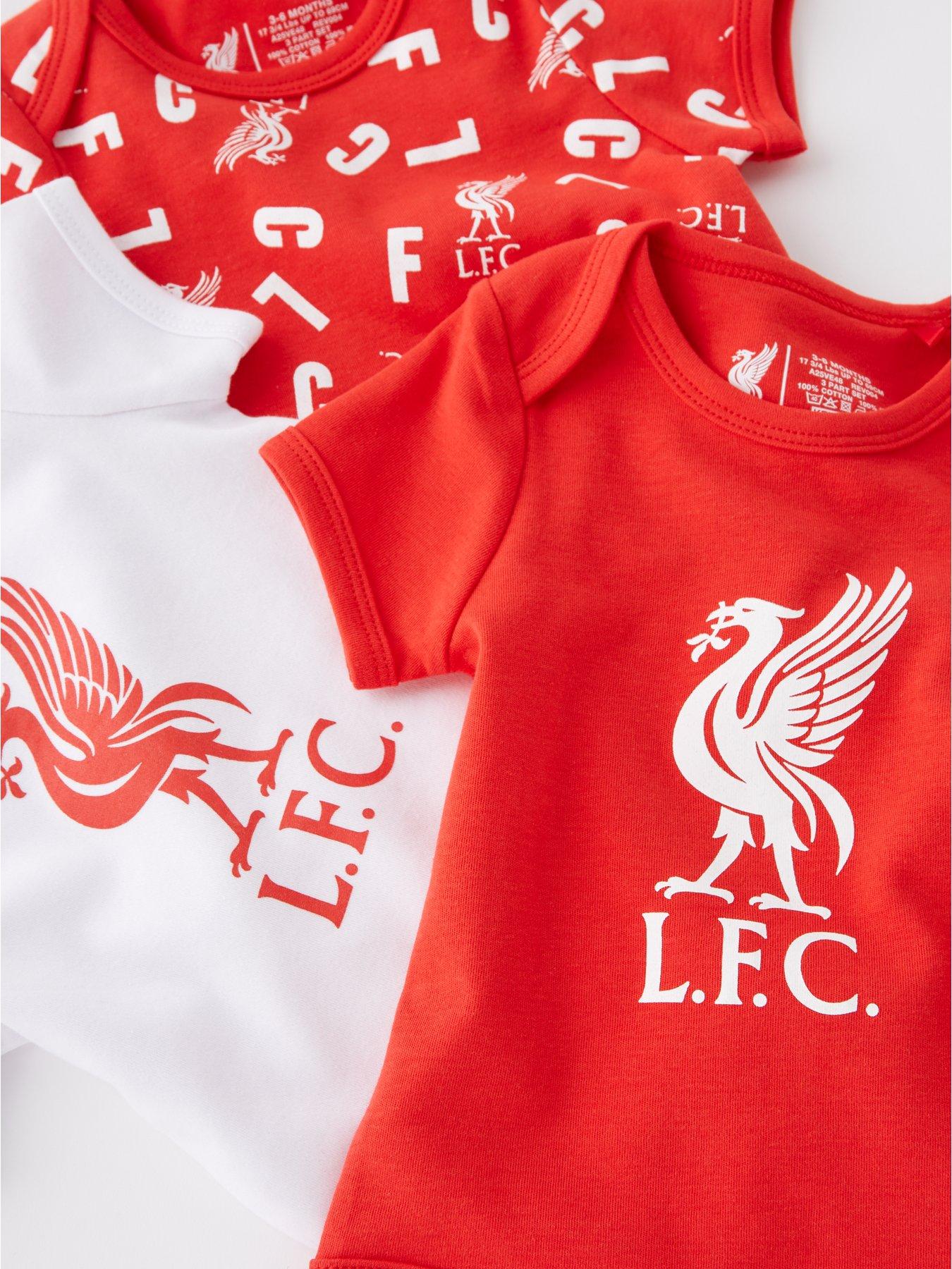 Liverpool FC 3 Pack Baby Bodysuit - Multi | Very