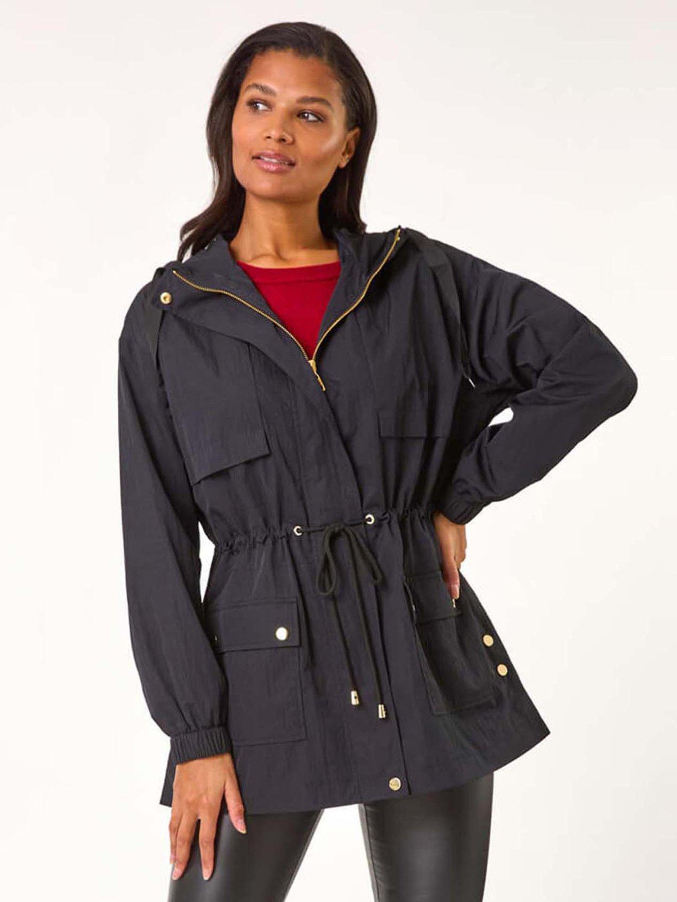 Roman Shower Resistant Rain Jacket - Black | Very