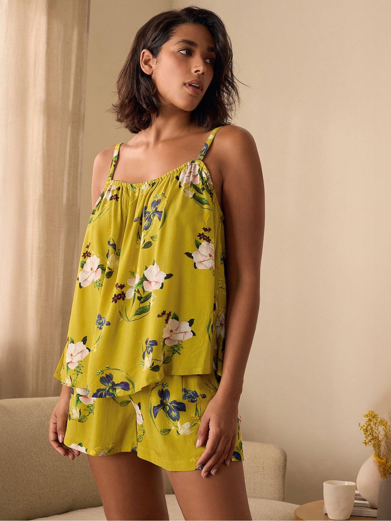 B By Ted Baker Floral Cami Short Pyjama Set - Green | Very