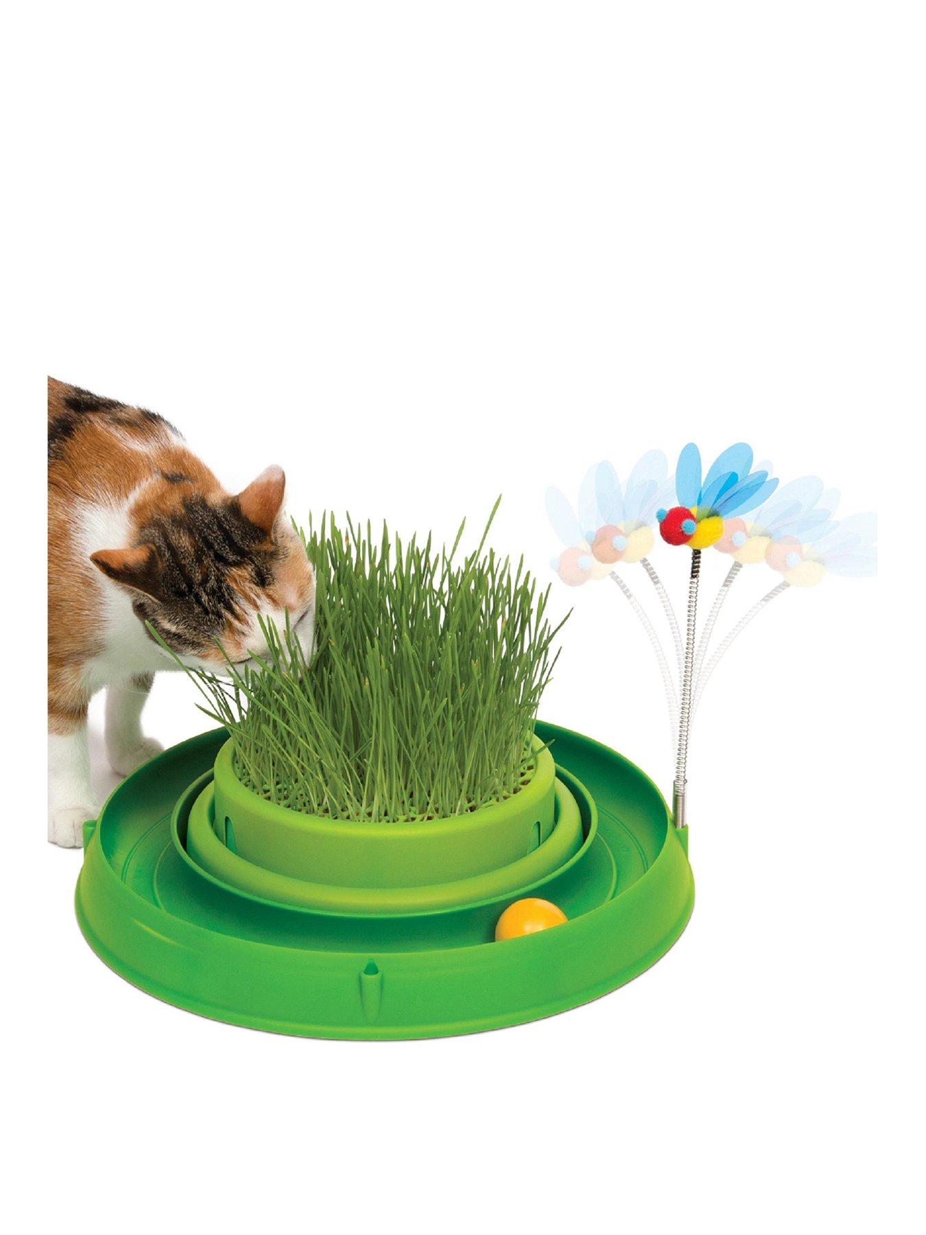 Catit Play Circuit Ball Toy With Grass Green | Very