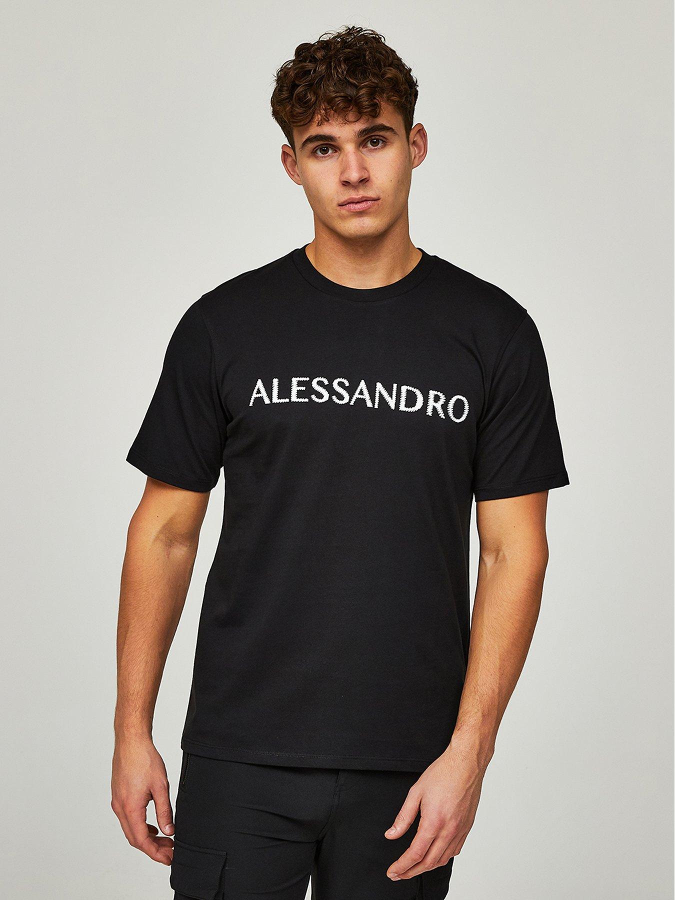 Alessandro Zavetti Meucci Puff Logo T-Shirt - Black | Very
