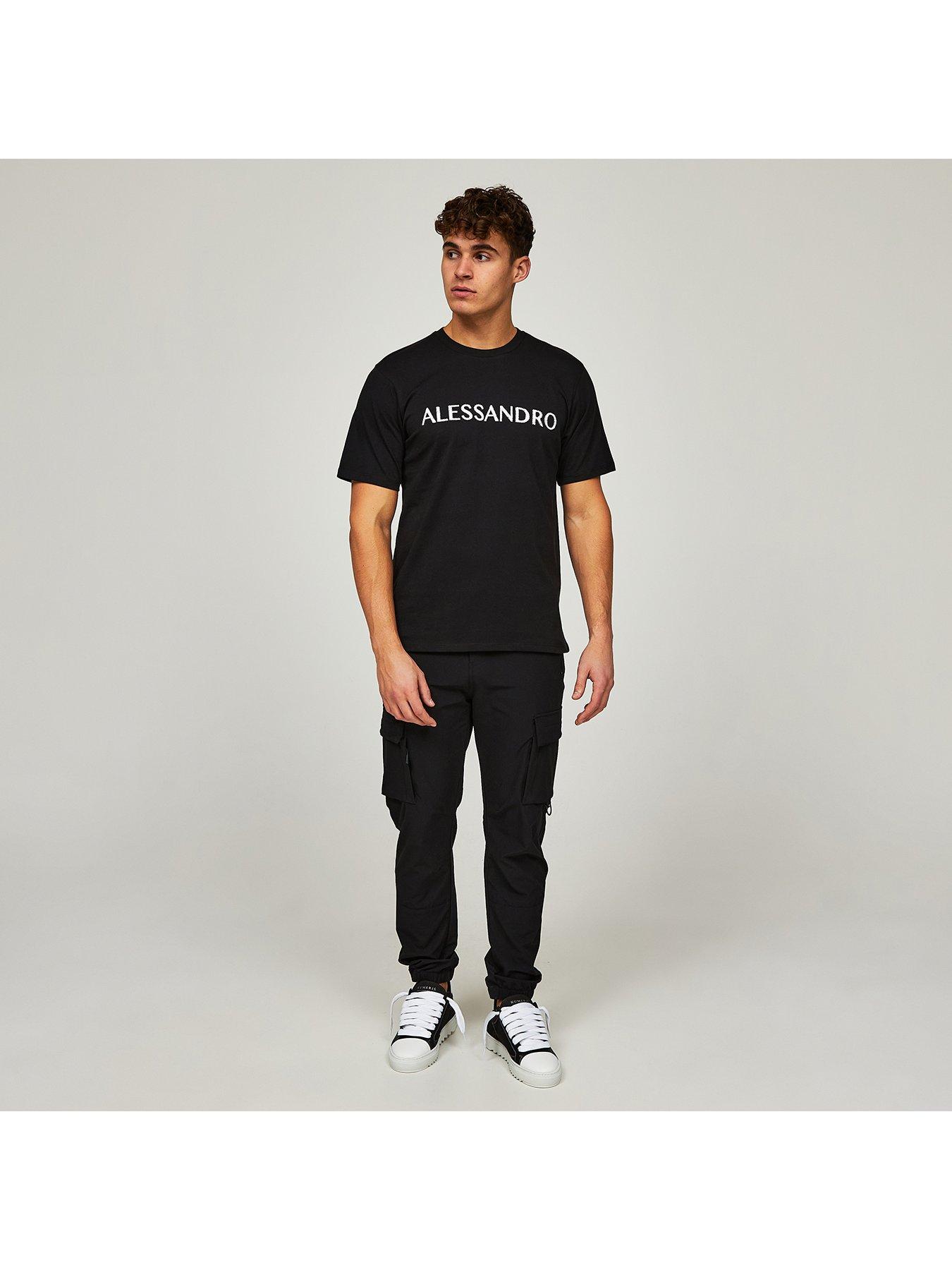 Alessandro Zavetti Meucci Puff Logo T-Shirt - Black | Very