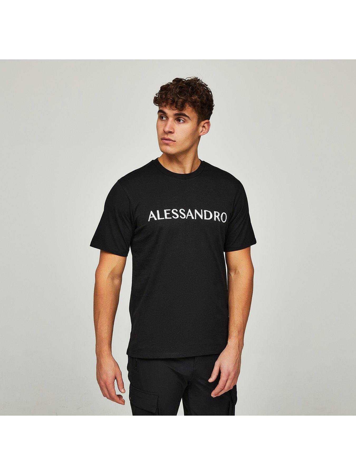 Alessandro Zavetti Meucci Puff Logo T-Shirt - Black | Very