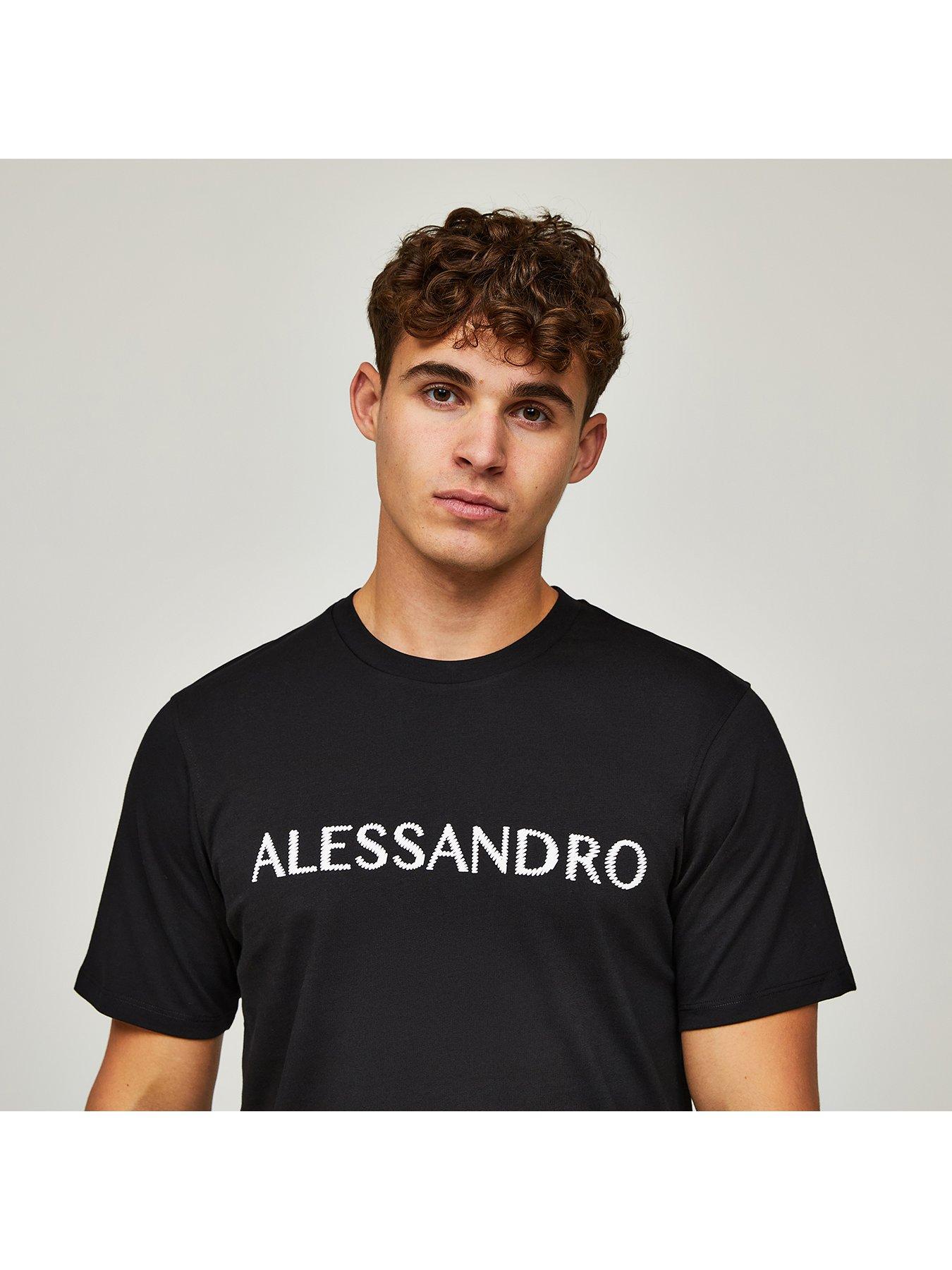 Alessandro Zavetti Meucci Puff Logo T-Shirt - Black | Very