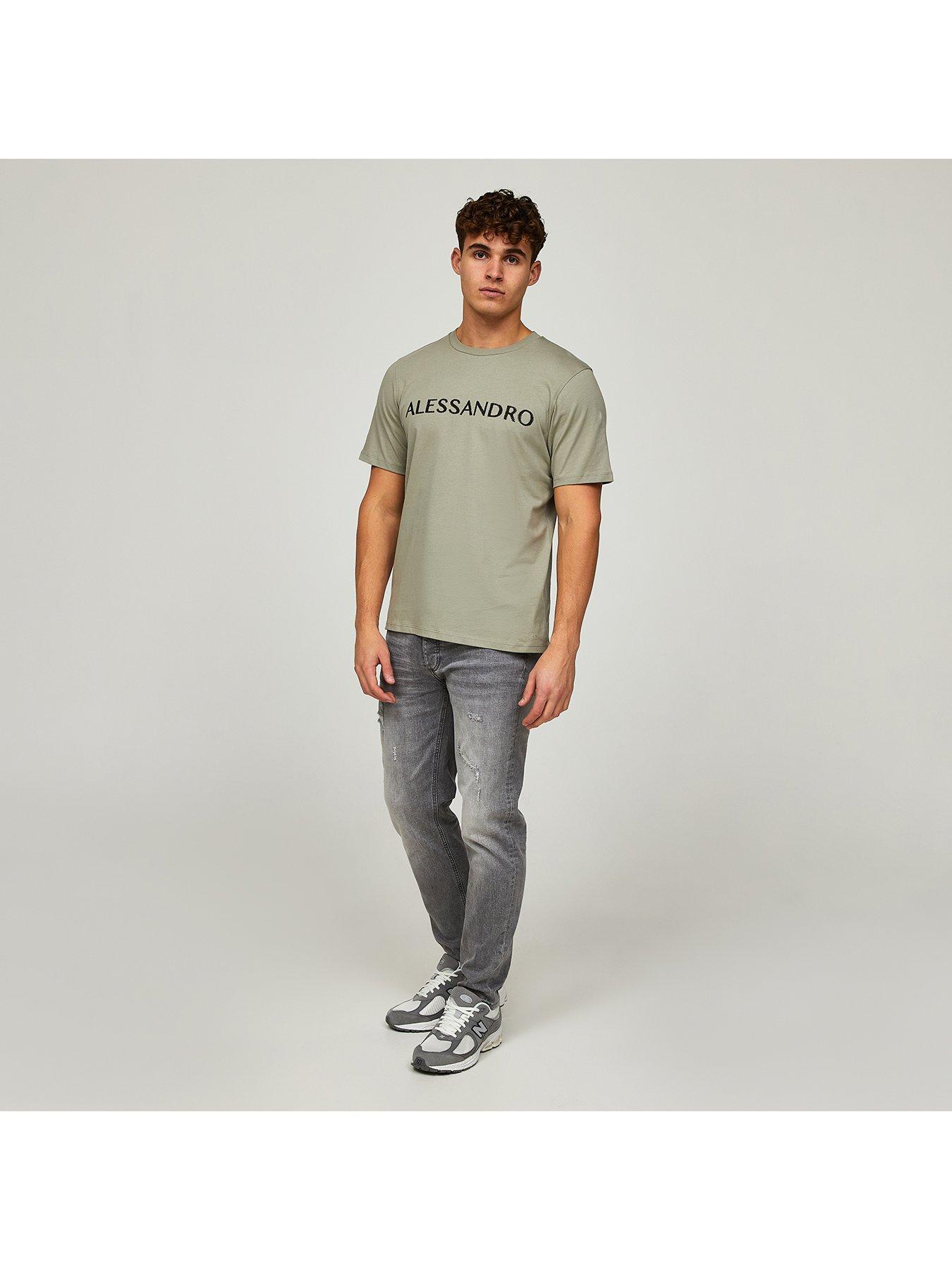 Alessandro Zavetti Meucci Puff Logo T-Shirt - Beige | Very