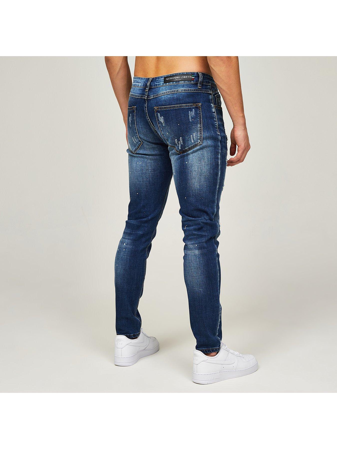 Alessandro Zavetti Apollo 002 Slim Fit Jeans - Indigo | Very