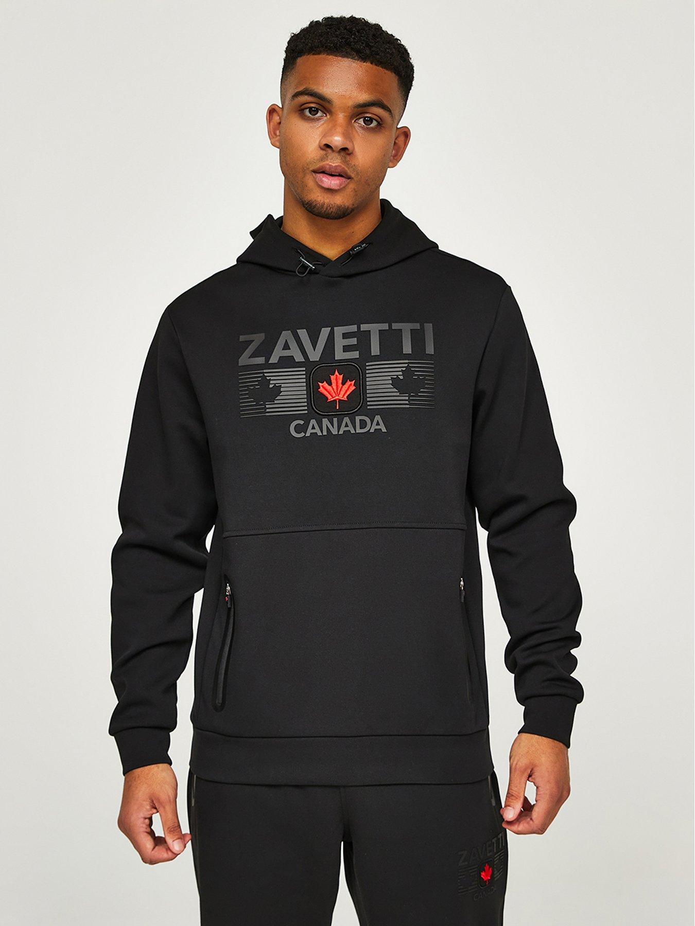 Zavetti Canada Cirico Logo Overhead Hoodie - Black | Very