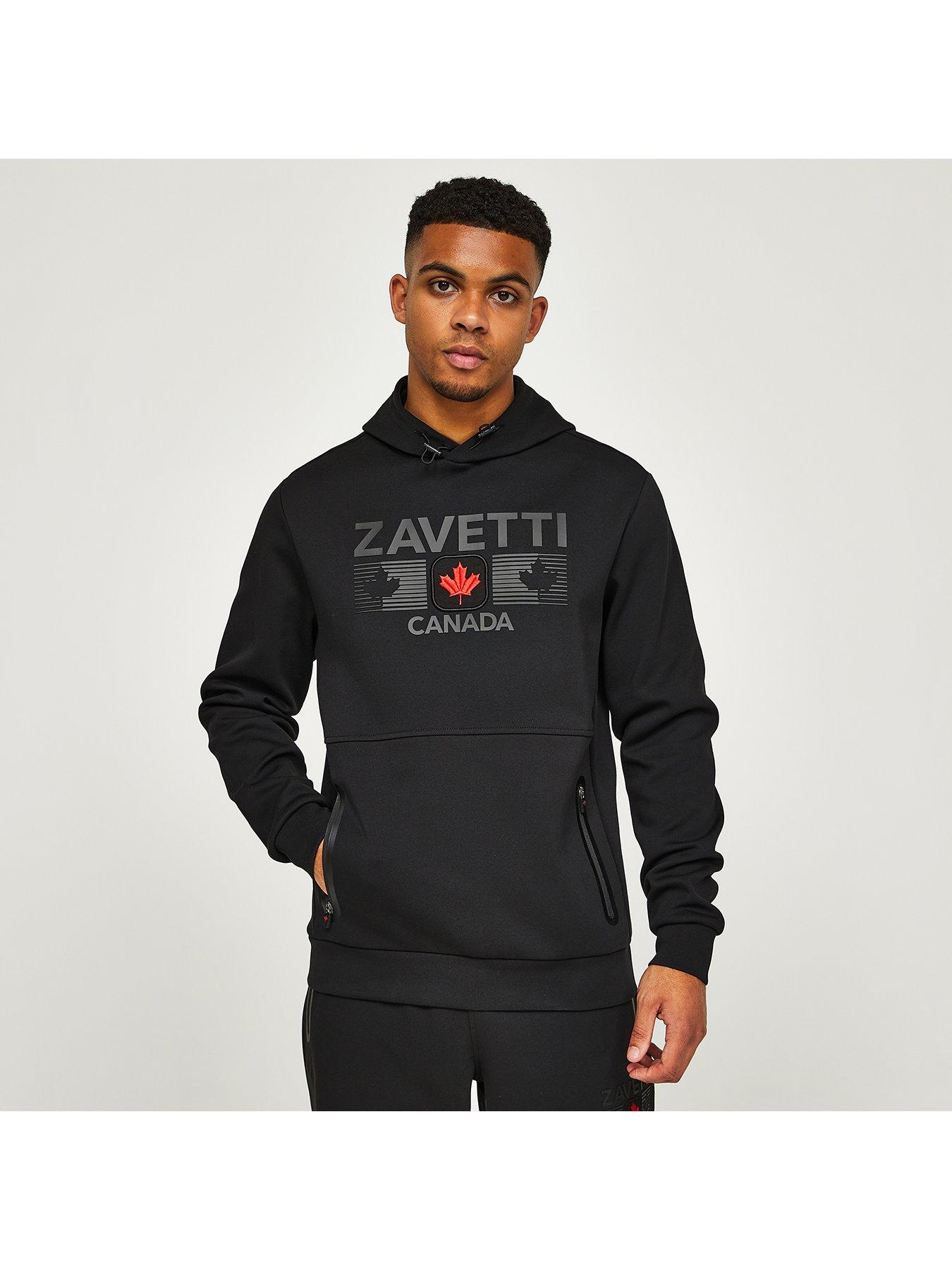 Zavetti Canada Cirico Logo Overhead Hoodie - Black | Very